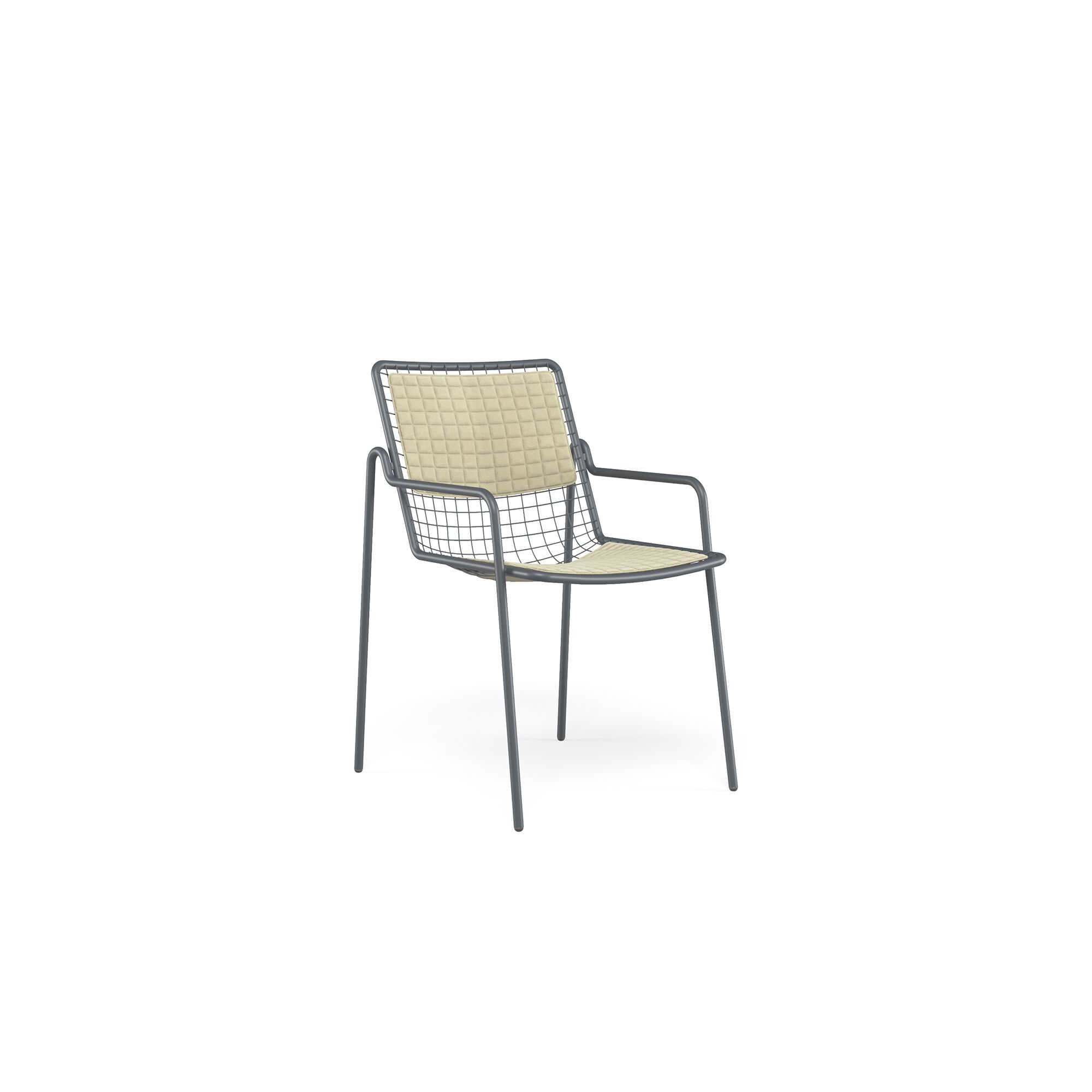 RIO R50 Steel chair with armrests By emu | design Emanuel Gargano ...