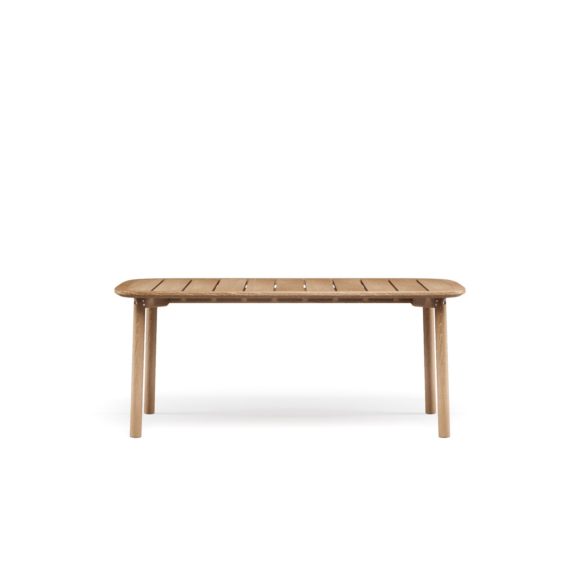 TWINS Rectangular teak garden table By Emu | design Sebastian Herkner