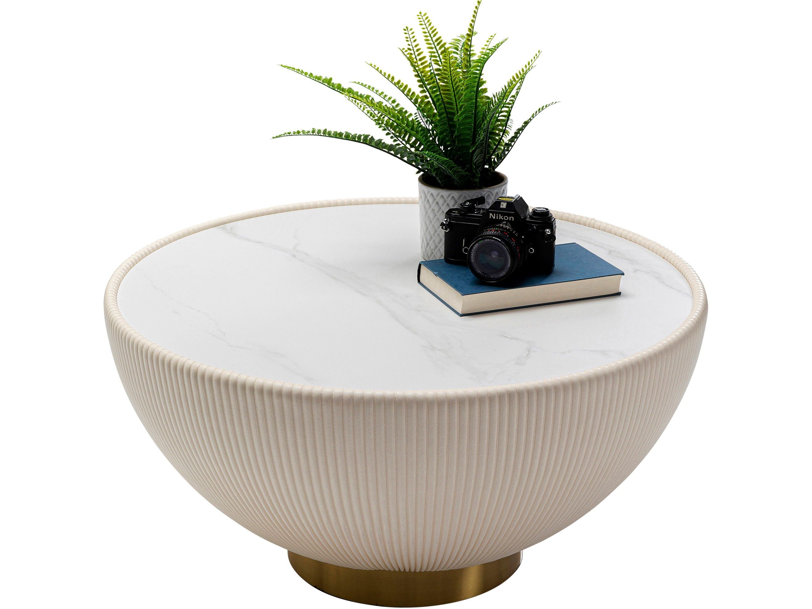 ENDLESS VEGAS Round composite material coffee table By KARE Design