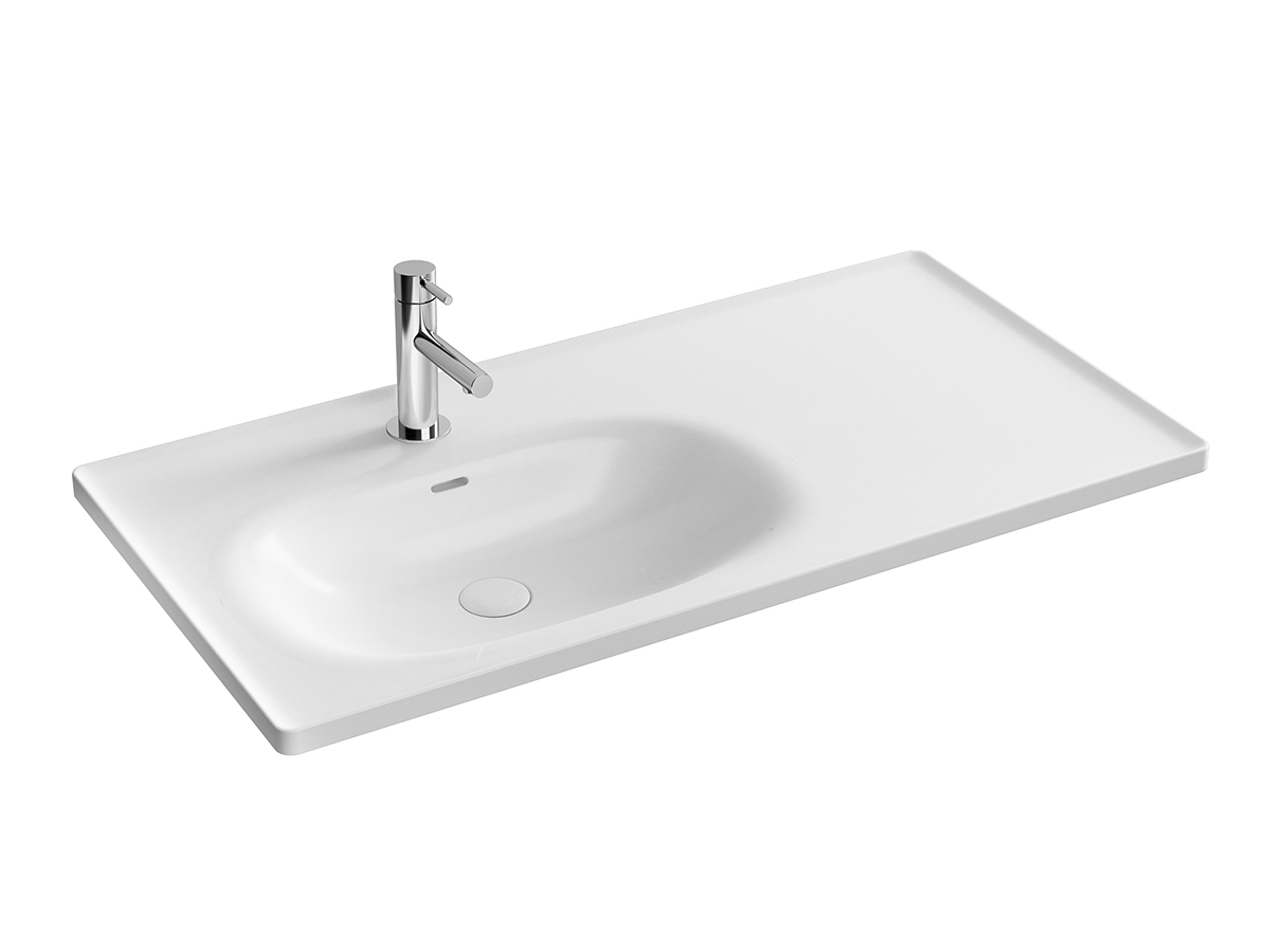 EQUAL | Washbasin with integrated countertop Equal Collection By VitrA ...