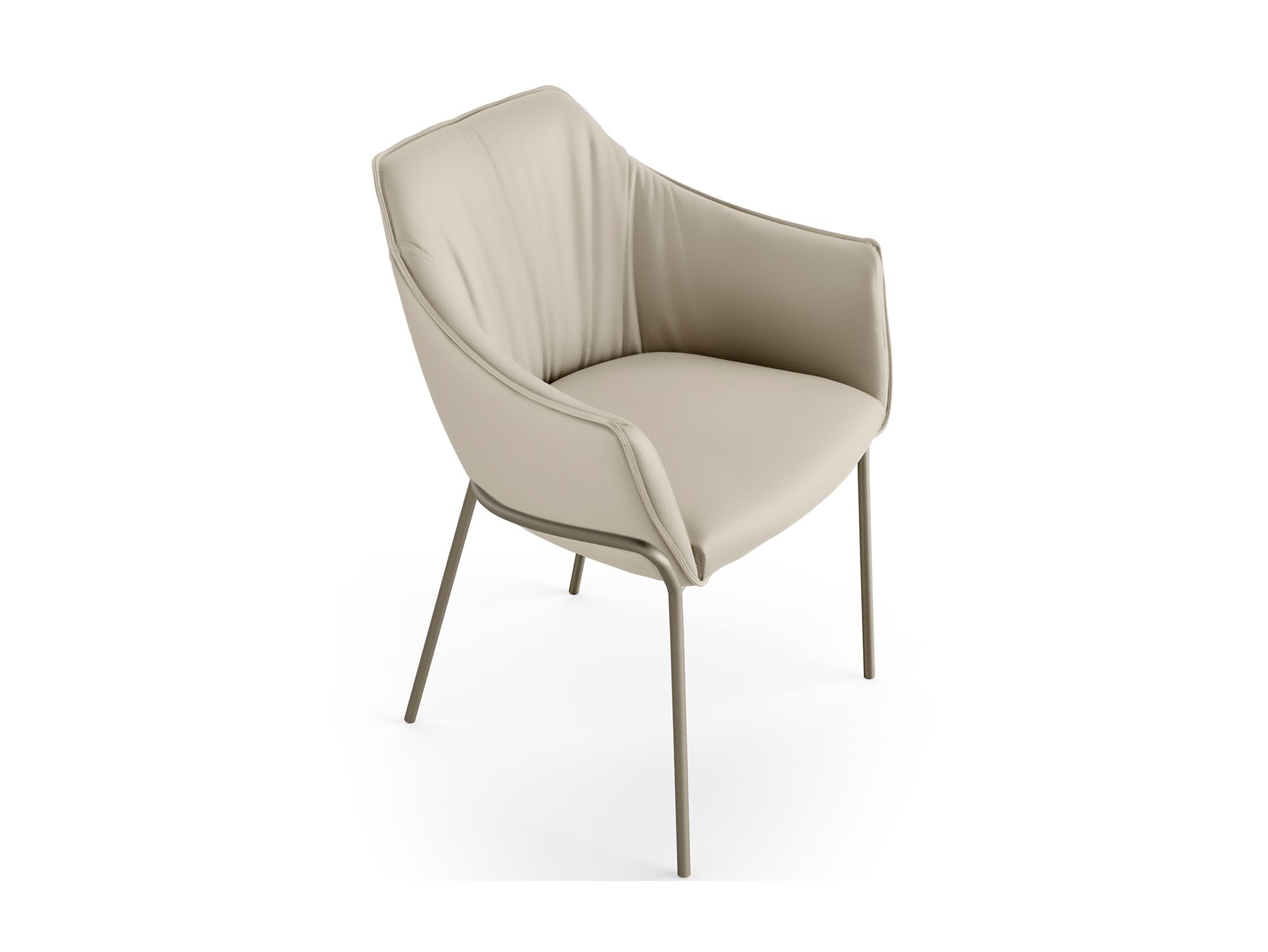 ERA | Leather easy chair By EFORMA