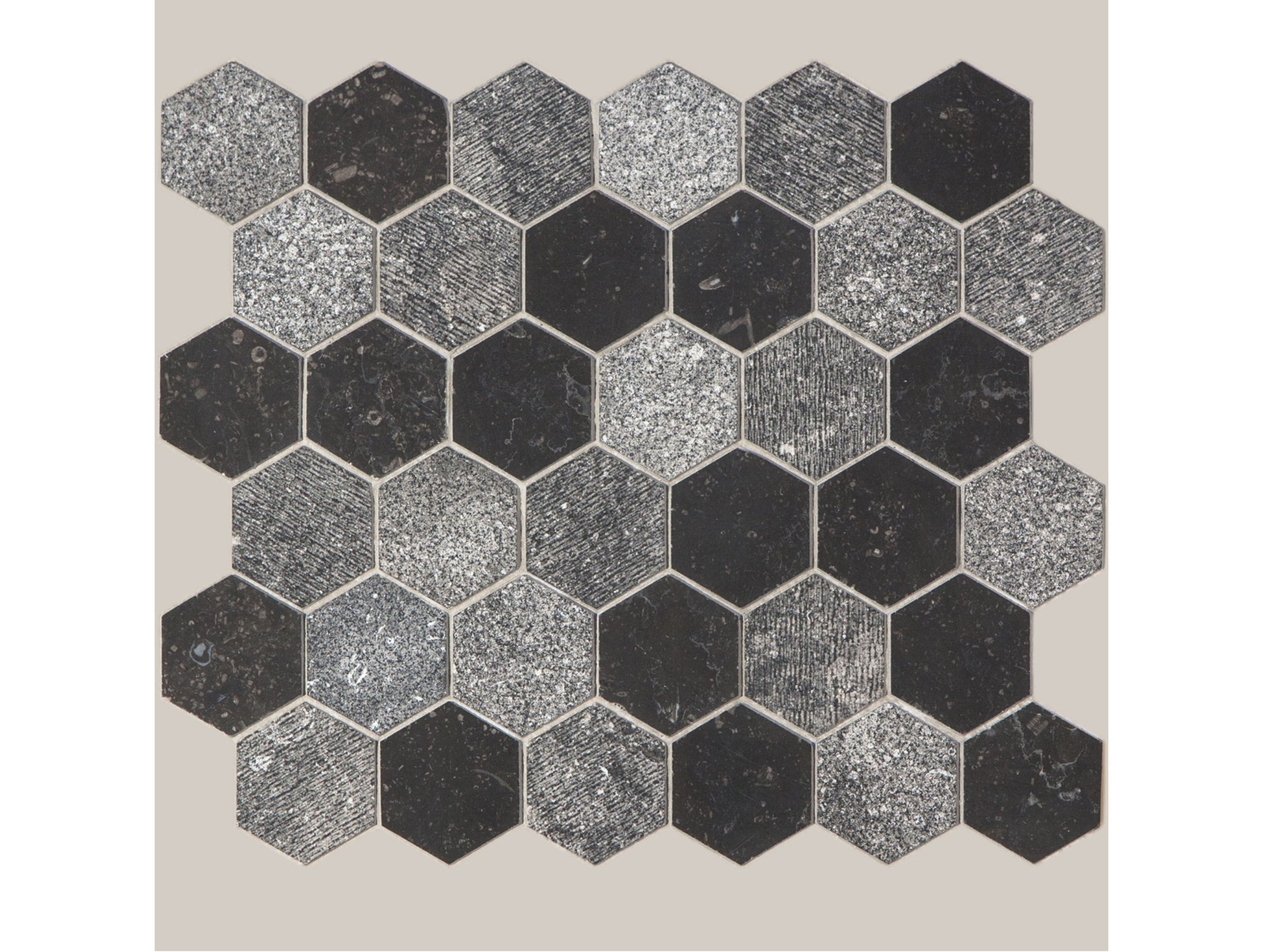 Marble mosaic ESAGONALE | PIERRE BLUE BELGE Esagonale Collection By ...