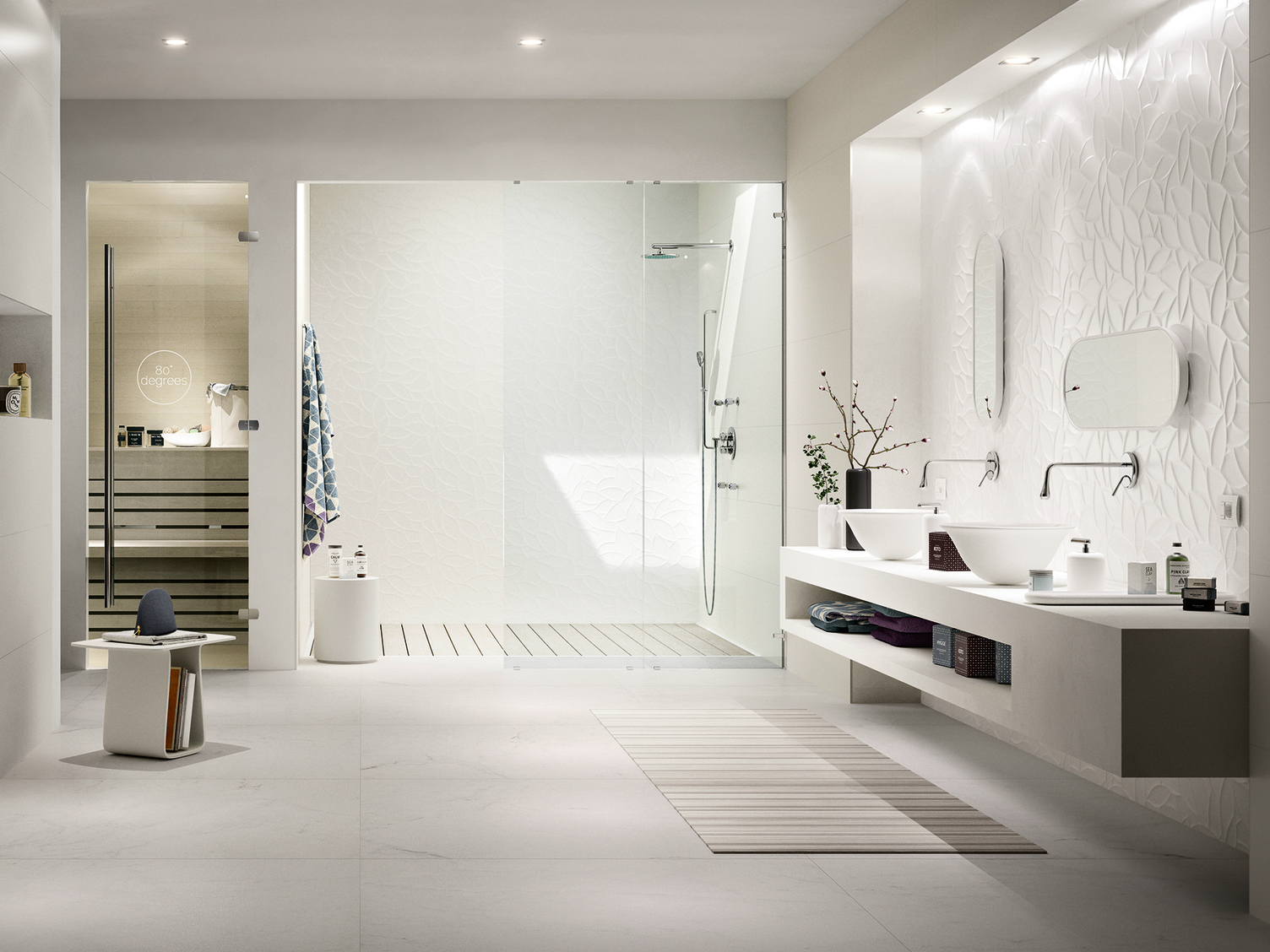 ESSENZIALE White-paste wall/floor tiles By MARAZZI
