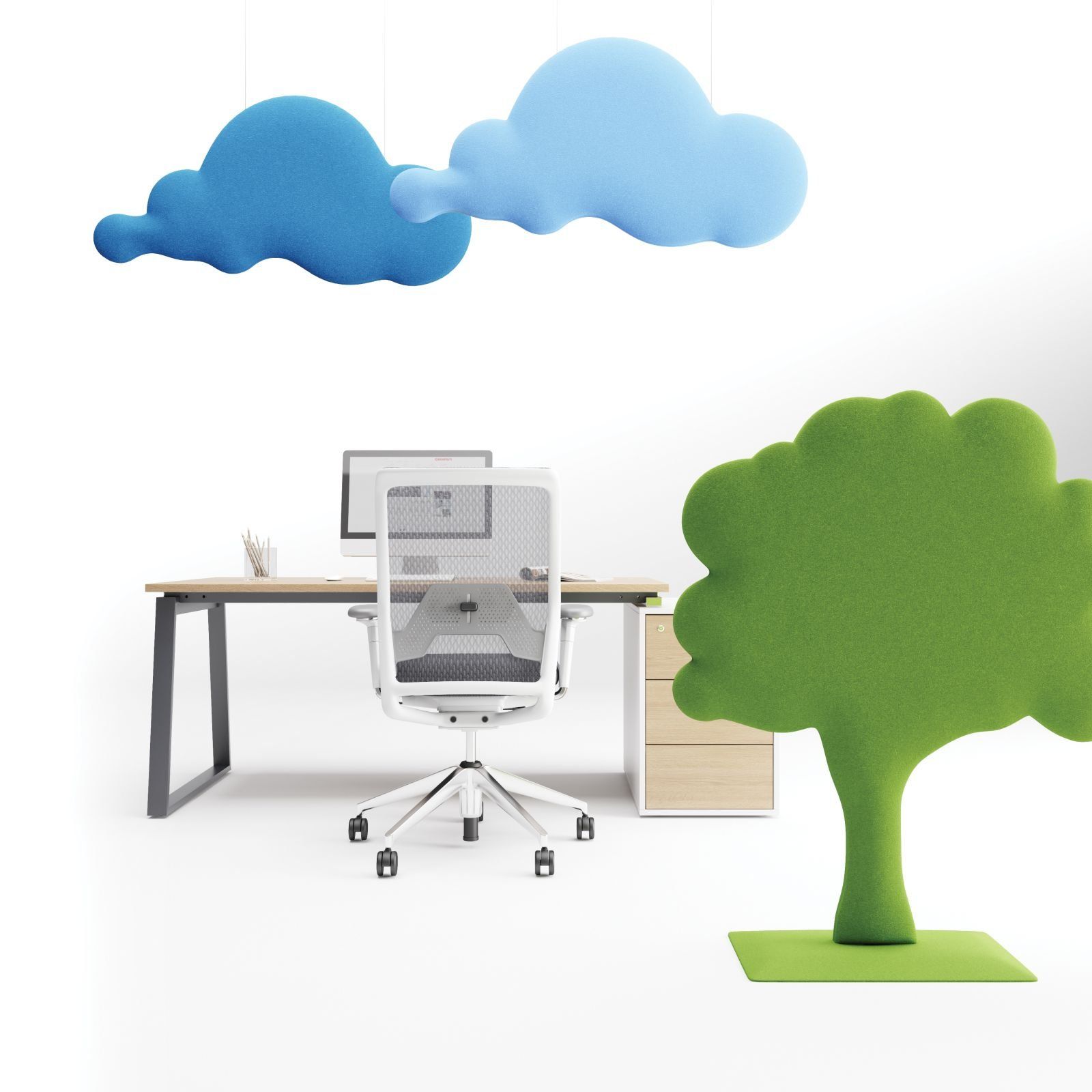 HUSH PADS | Fabric room divider Hush Pads Collection By FURNIKO