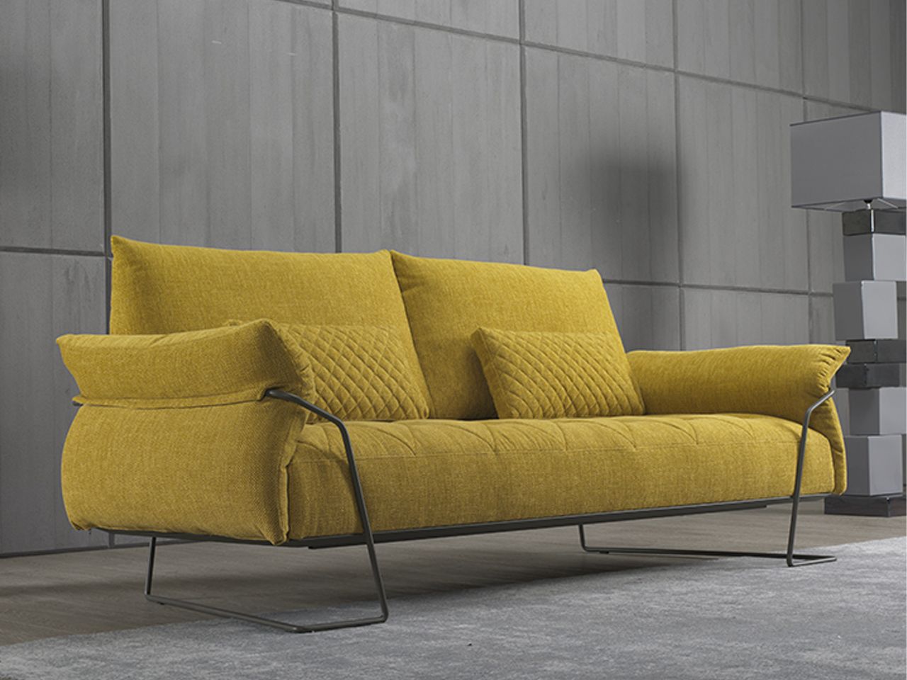 YELLOW Canapé 3 places en tissu By AERRE ITALIA