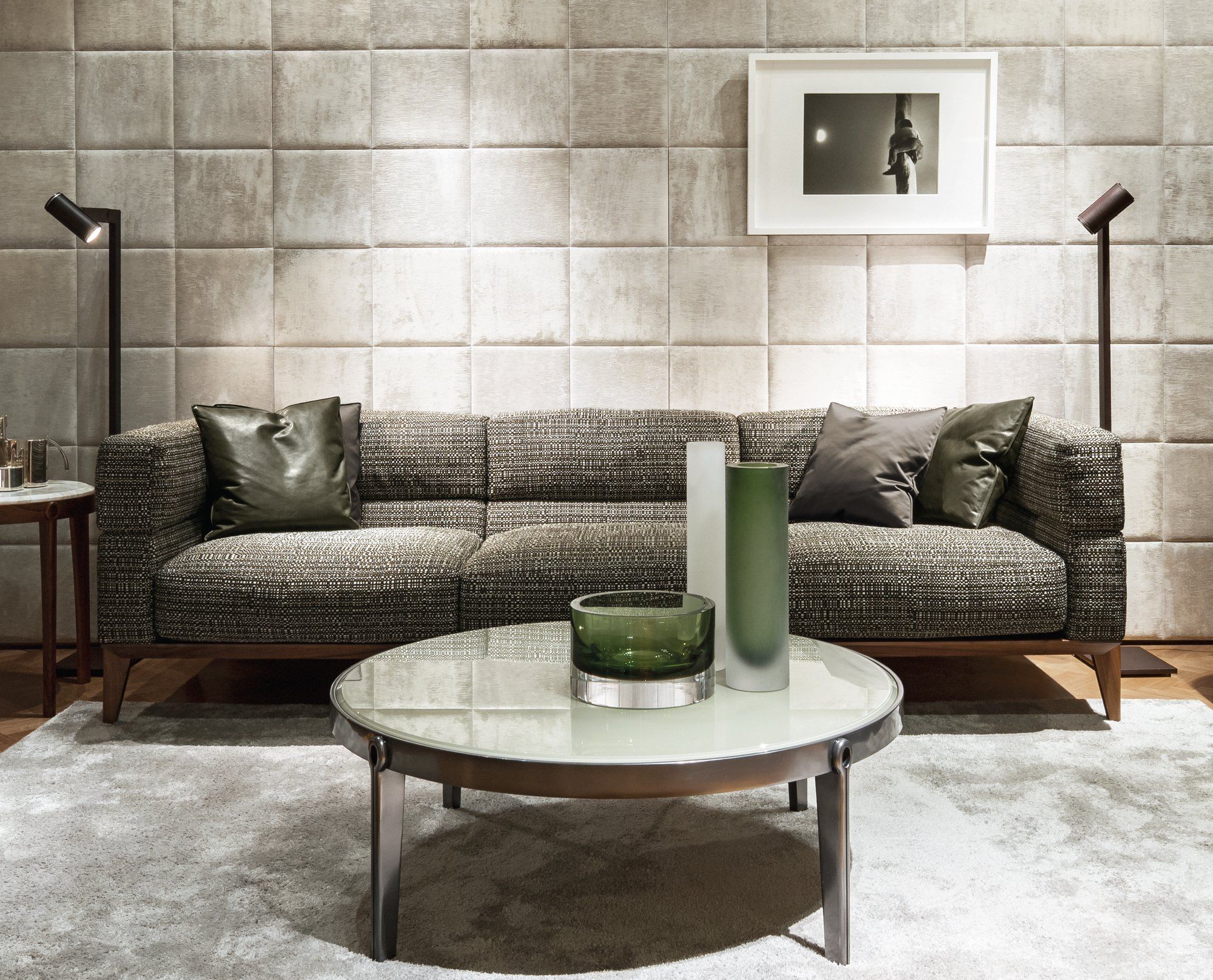 AGO 2 seater fabric sofa By Giorgetti | design Carlo Colombo