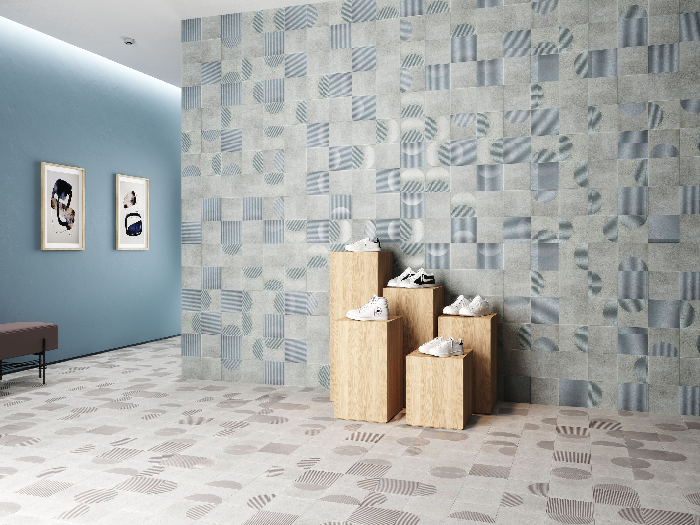 Indoor/outdoor porcelain stoneware wall/floor tiles FADING By Harmony ...