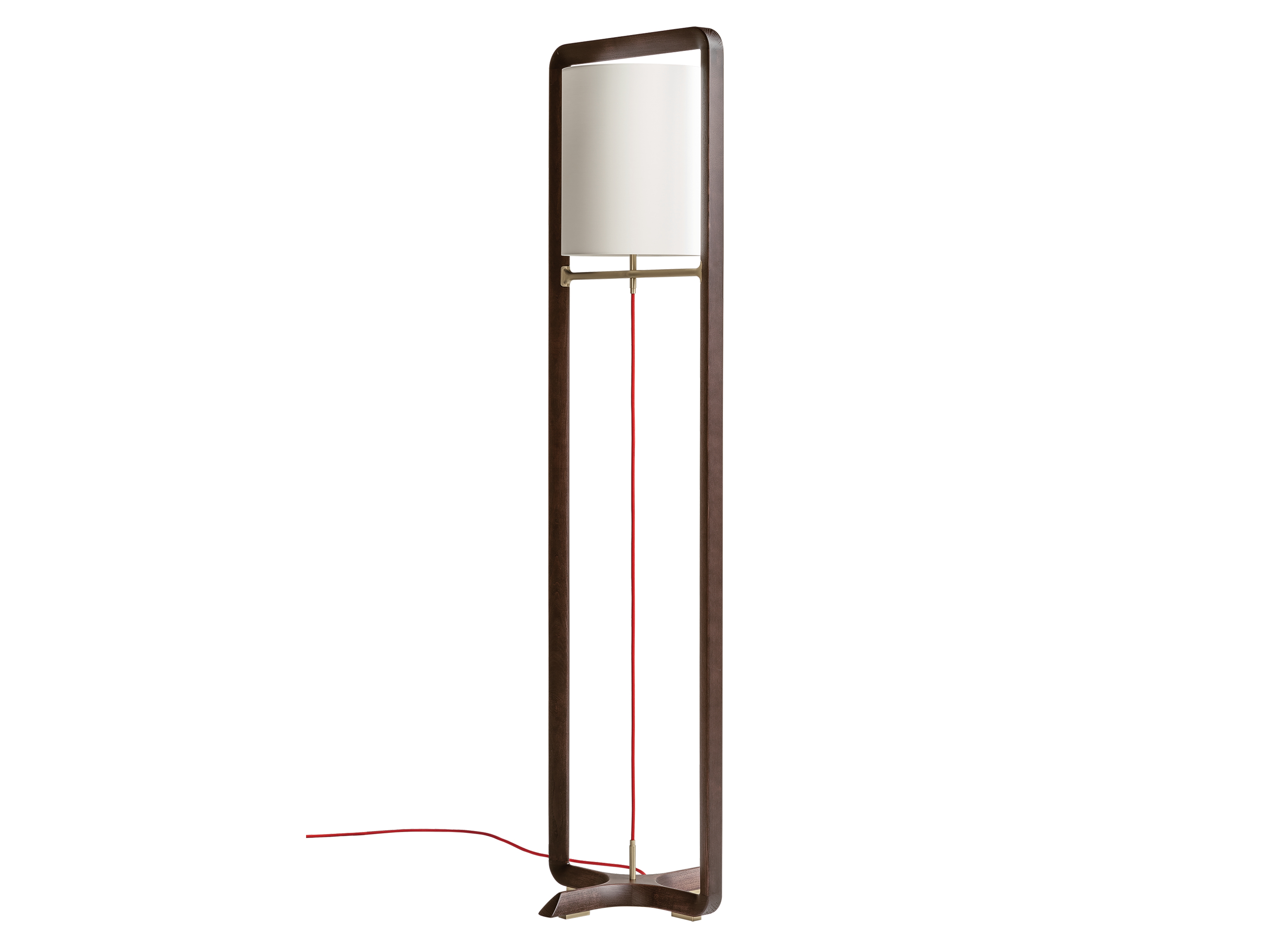FIDELIO Wooden floor lamp By Poltrona Frau | design Roberto Lazzeroni