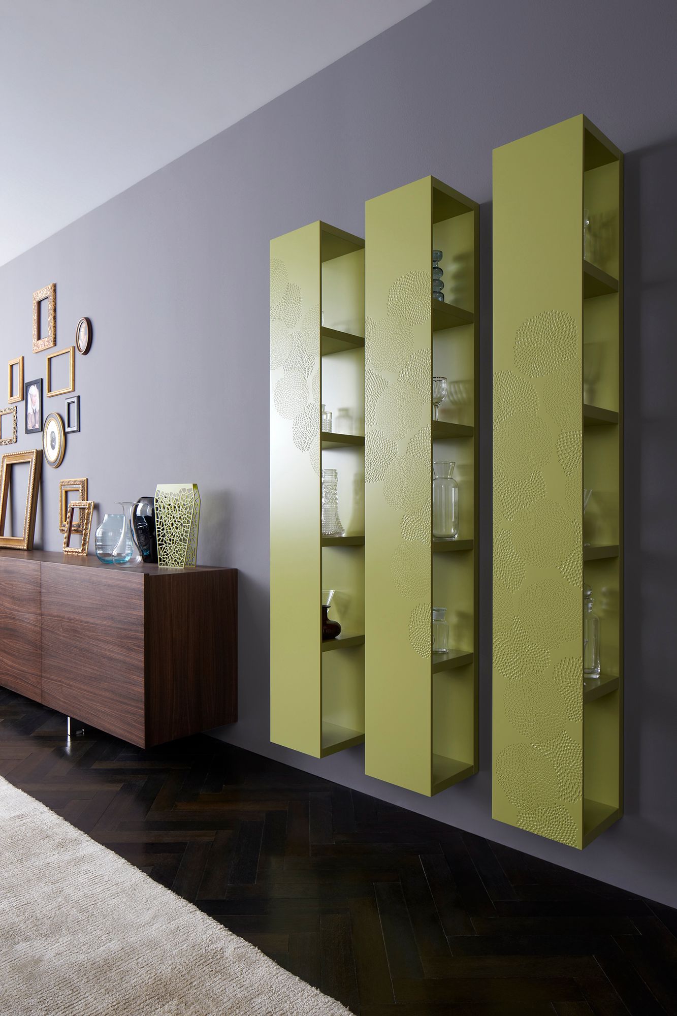 Wall-mounted floating bookcase FICTION Fiction Collection By Capo d ...