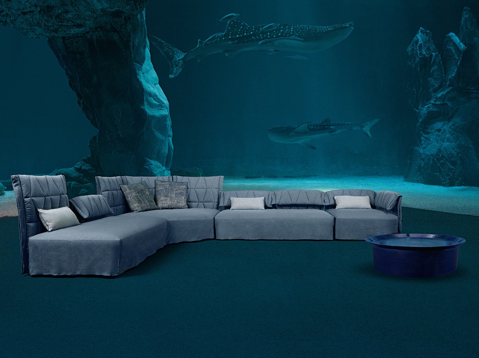 FLAIR | Corner garden sofa Corner modular fabric garden sofa By ...