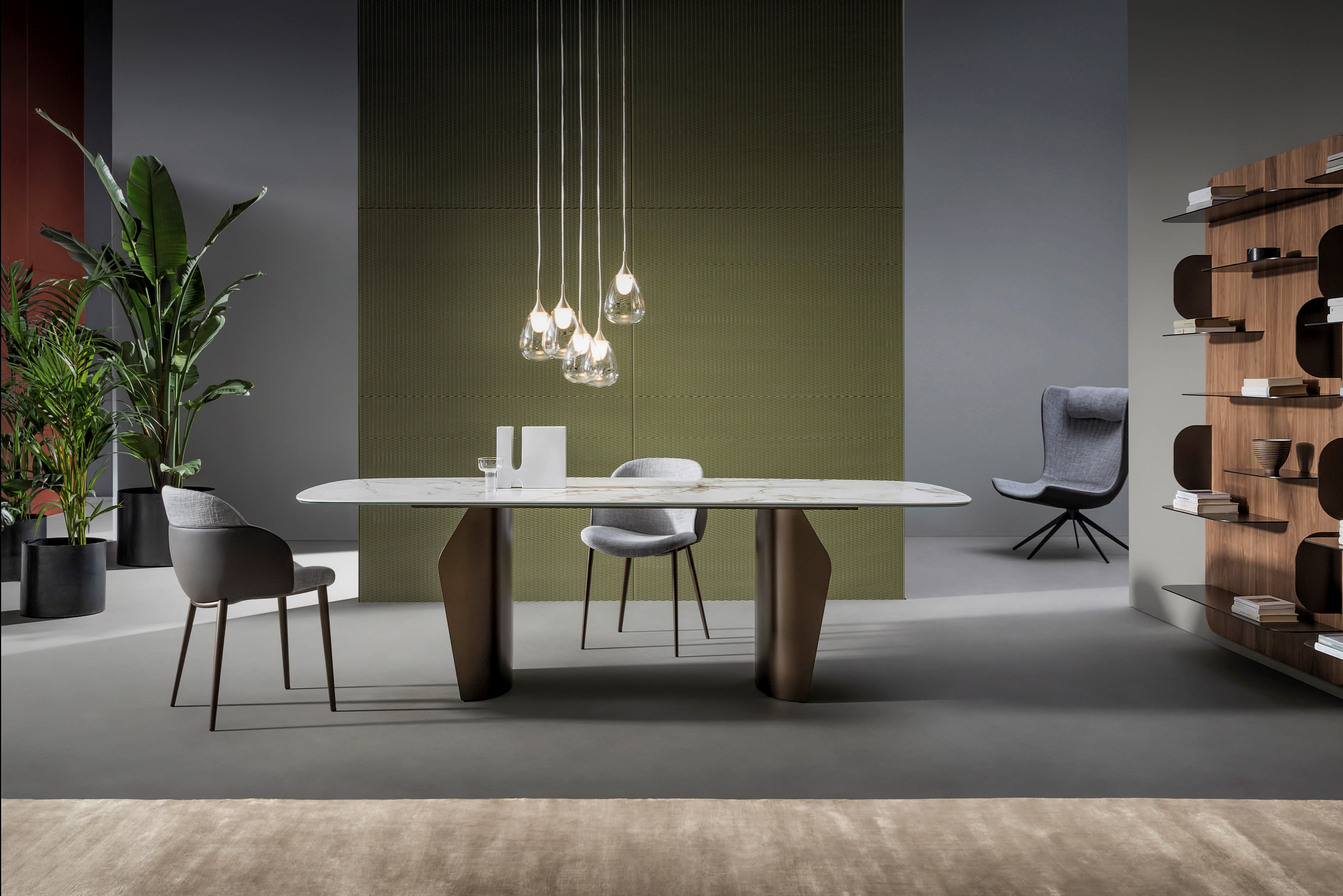 FLAME Barrel-shaped table By Bonaldo | design Gino Carollo