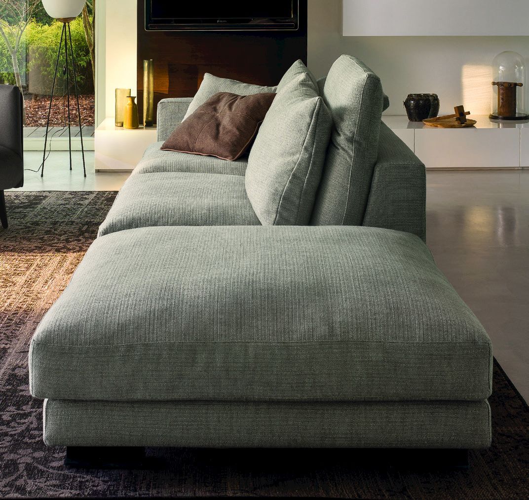 FLAP Modular fabric sofa with chaise longue By CTS SALOTTI | design ...