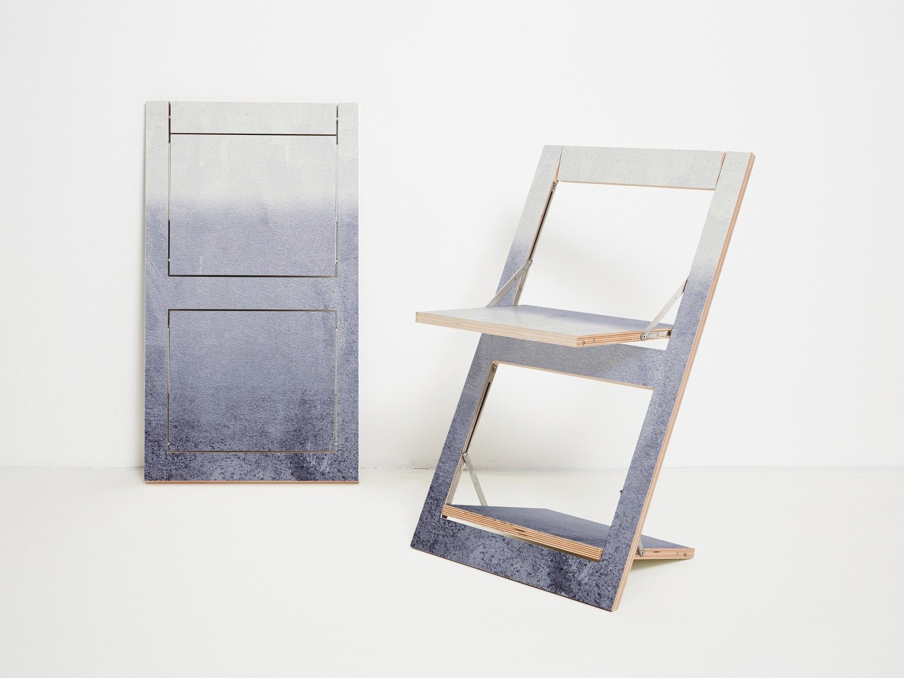 Sedia pieghevole in compensato FLÄPPS FOLDING CHAIR - FADING GREY ...