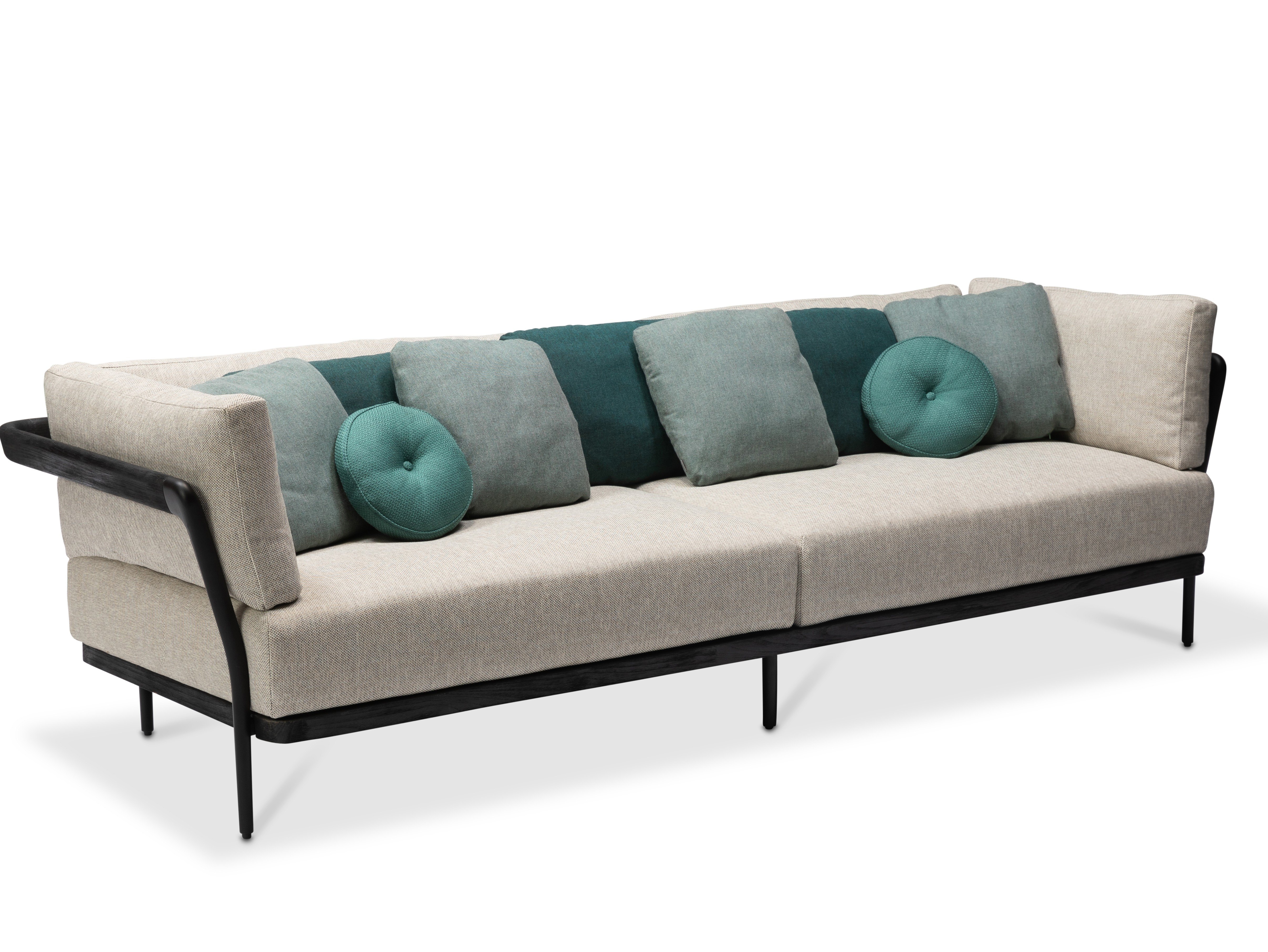 FLOWS 3 seater fabric sofa By MANUTTI | design Metrica