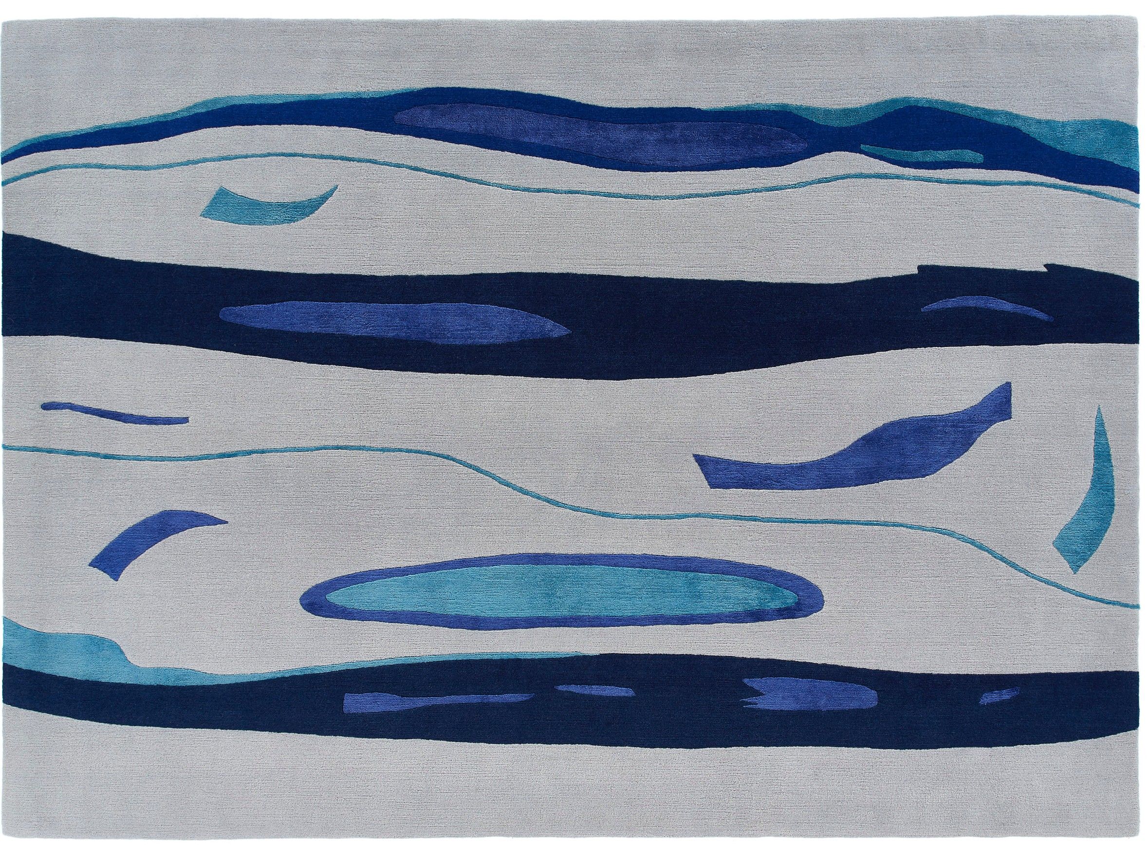 LOOKING GLASS Custom handmade rug By Deirdre Dyson