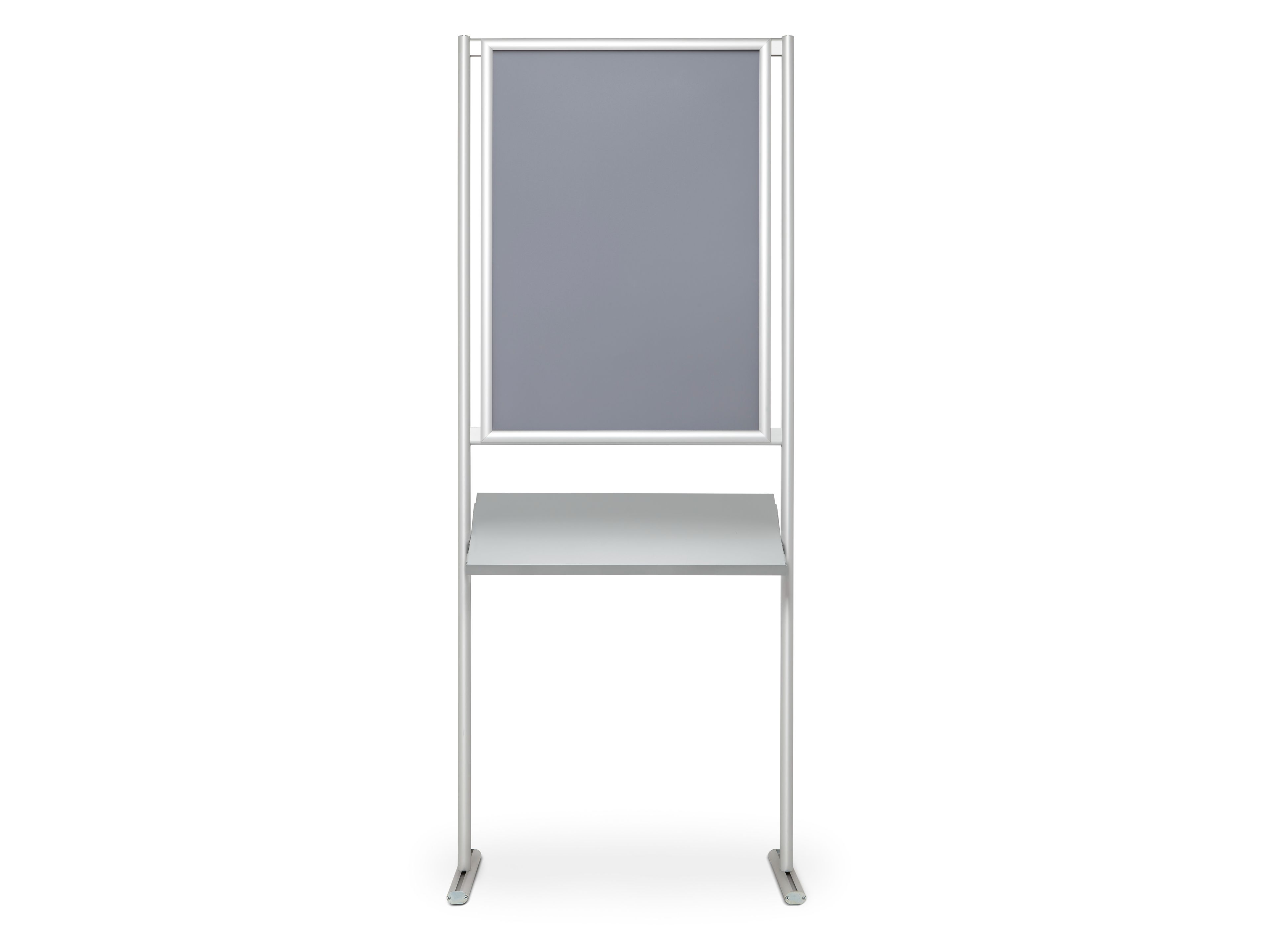 Floor-standing one-sided aluminium display unit Floor-standing display ...