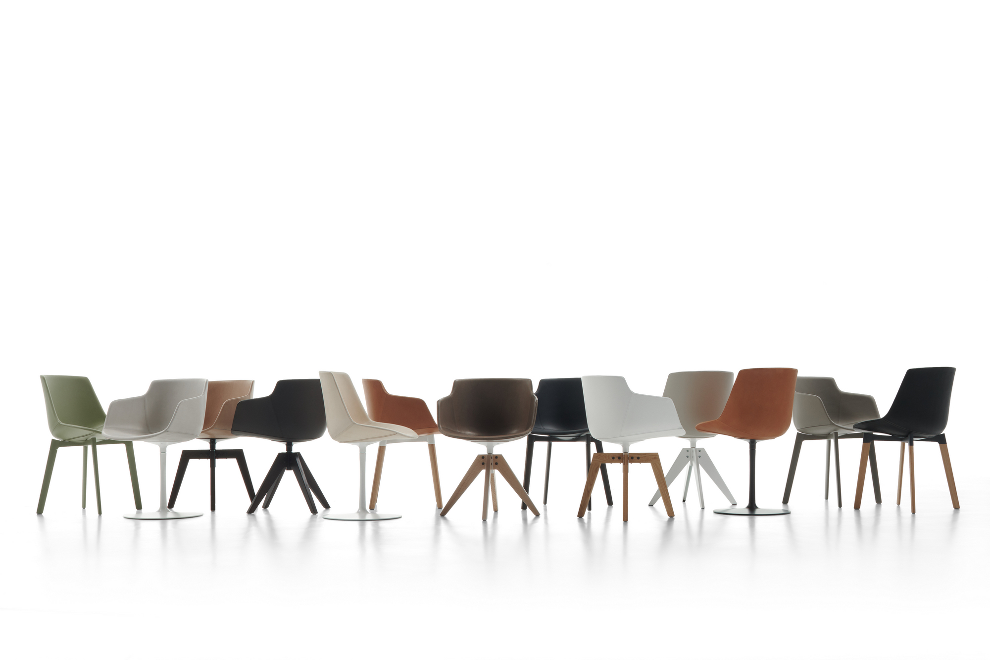 FLOW LEATHER | Chaise rembourrée Collection Flow By MDF Italia design ...