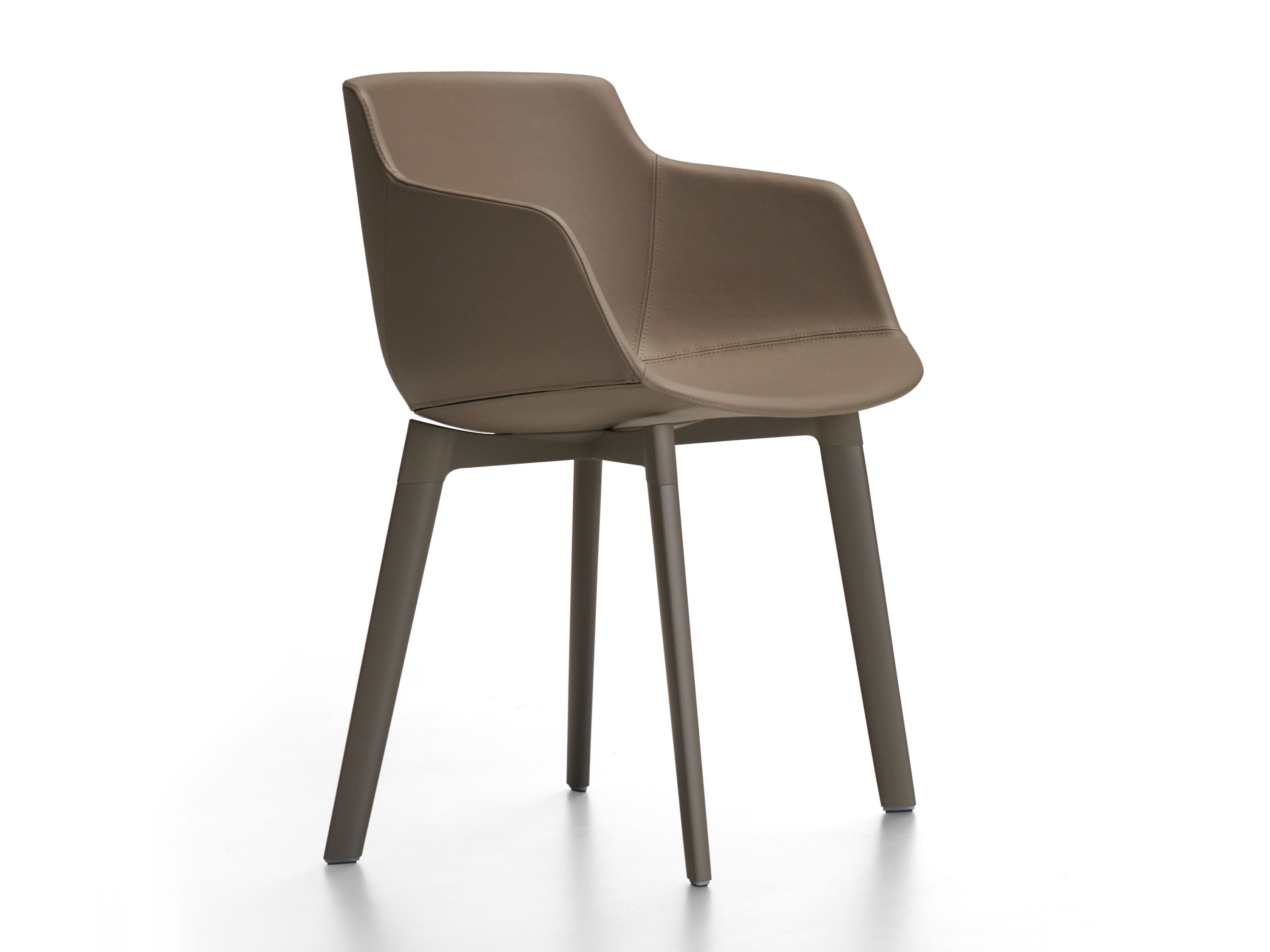 FLOW LEATHER | Chair with armrests Flow Collection By MDF Italia design ...