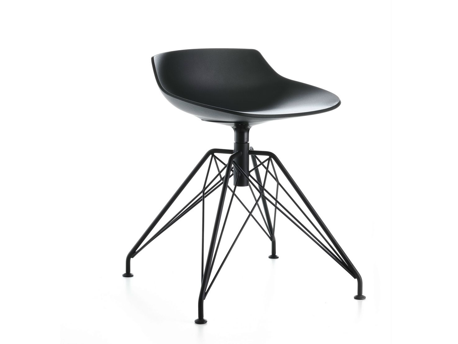 Swivel trestle-based stool FLOW STOOL | Stool Flow Collection By MDF ...