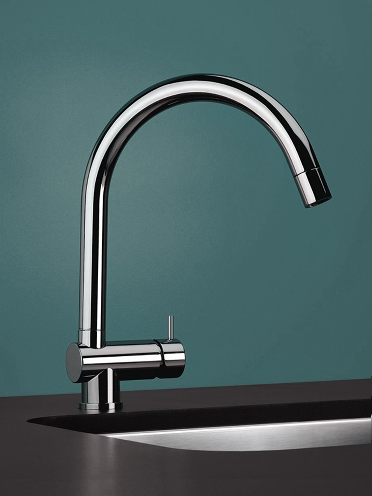 FLOW T1.55 | Kitchen tap Chromed brass kitchen tap By Waterevolution ...