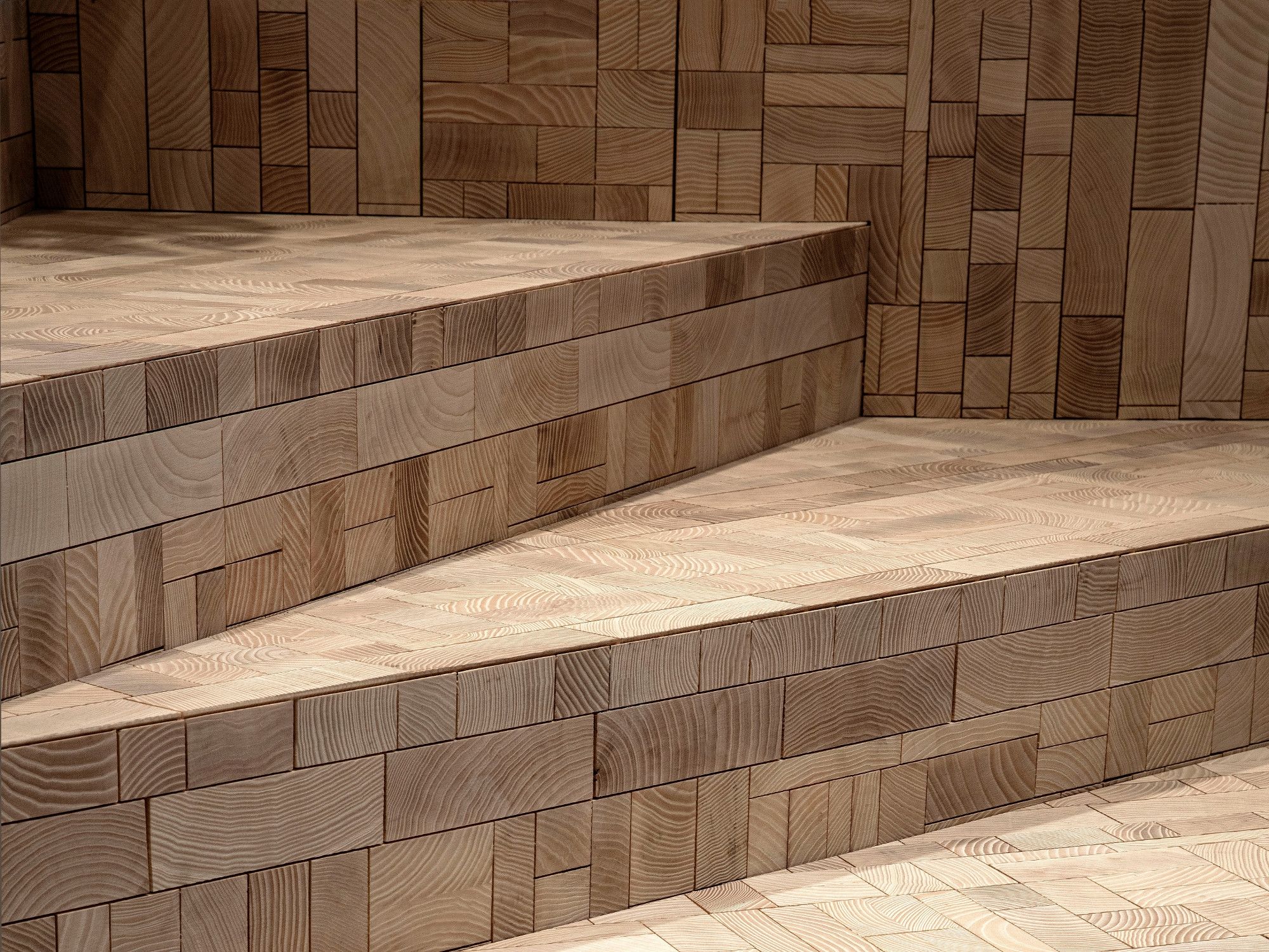 Wooden wall/floor tiles FORÊT CUSTOM By OSCARONO