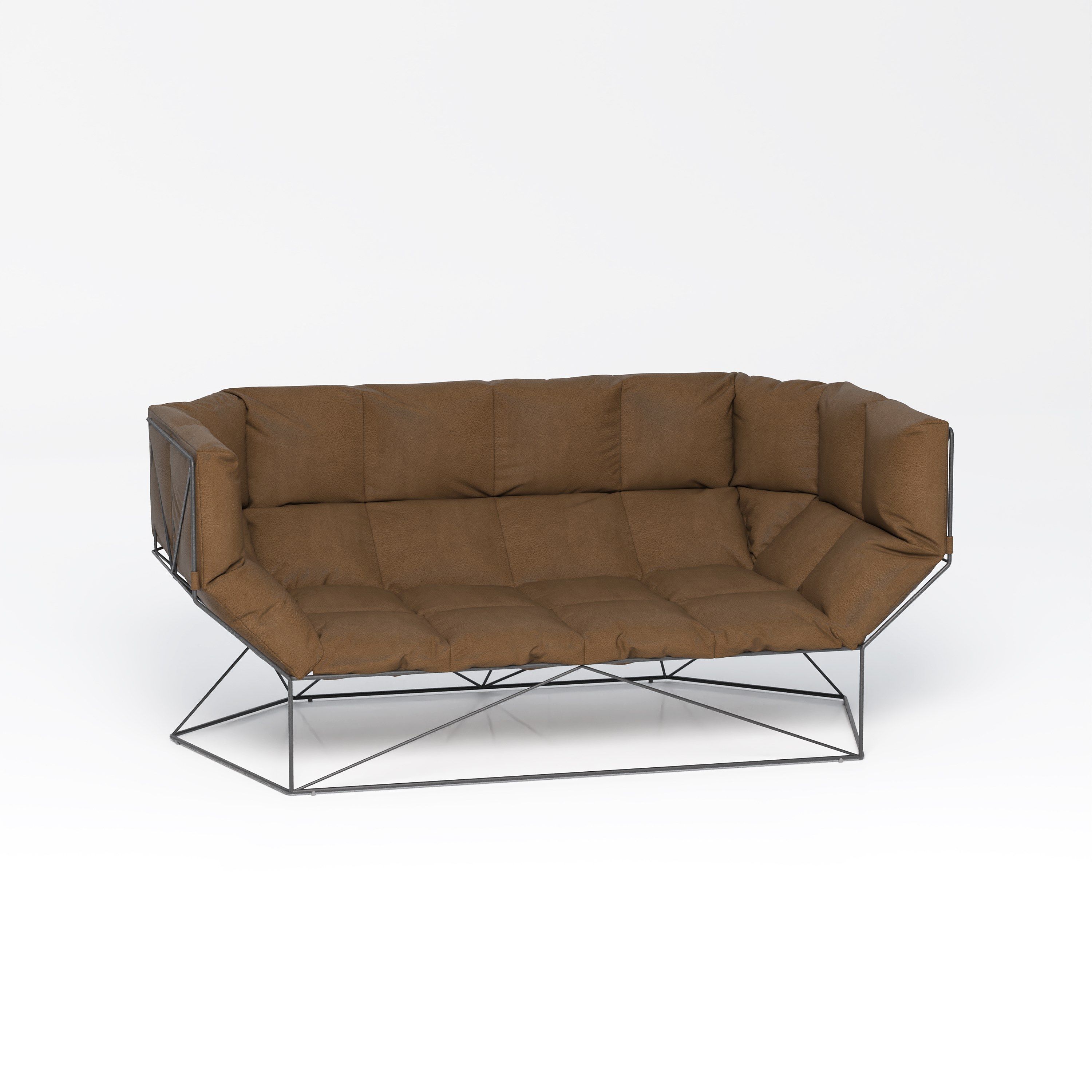 FOXHOLE | Leather sofa By spHaus design Nathan Yong