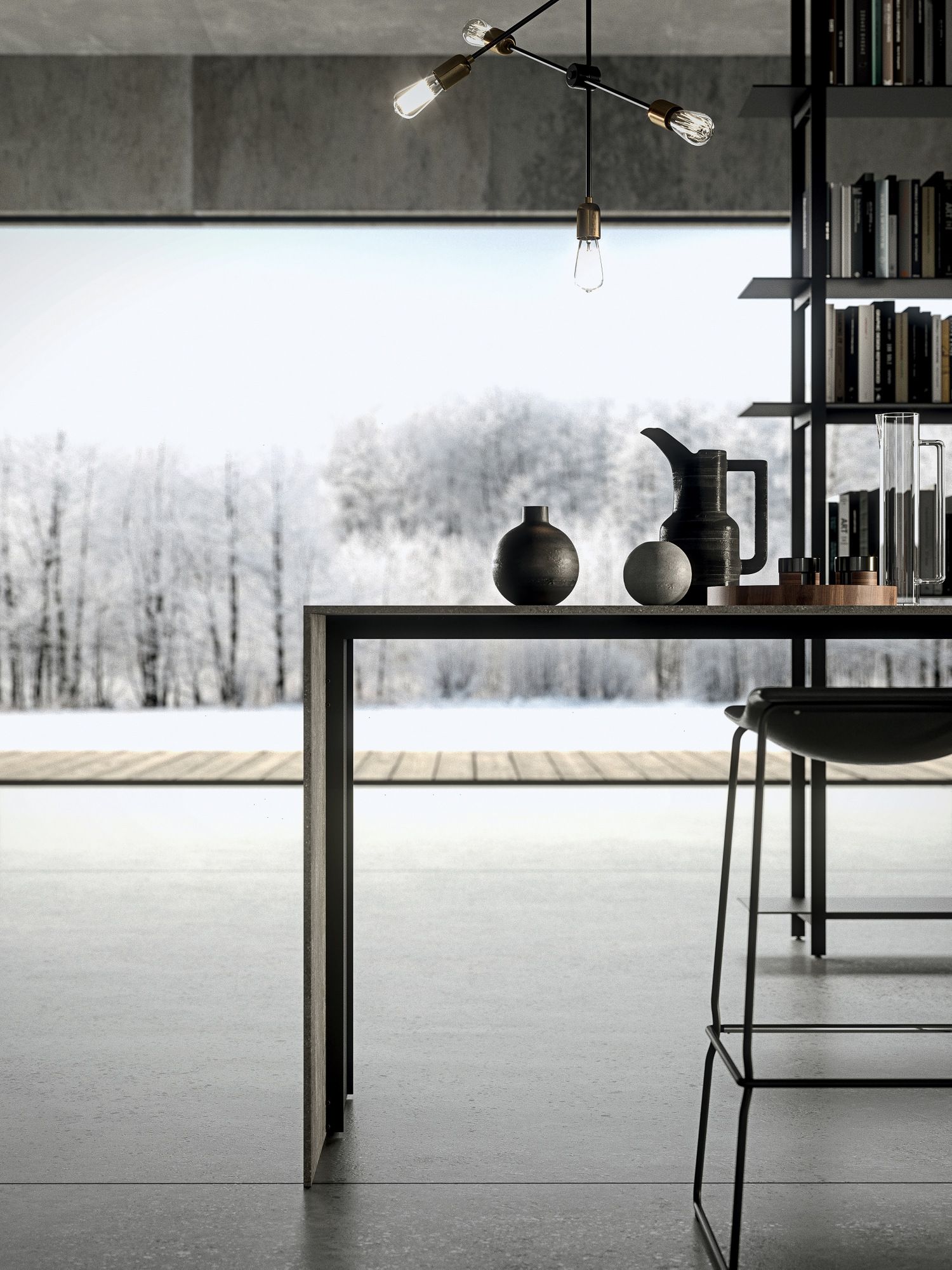 FRAME BLADE | Küche mit Kücheninsel Kollektion Frame By MODULNOVA