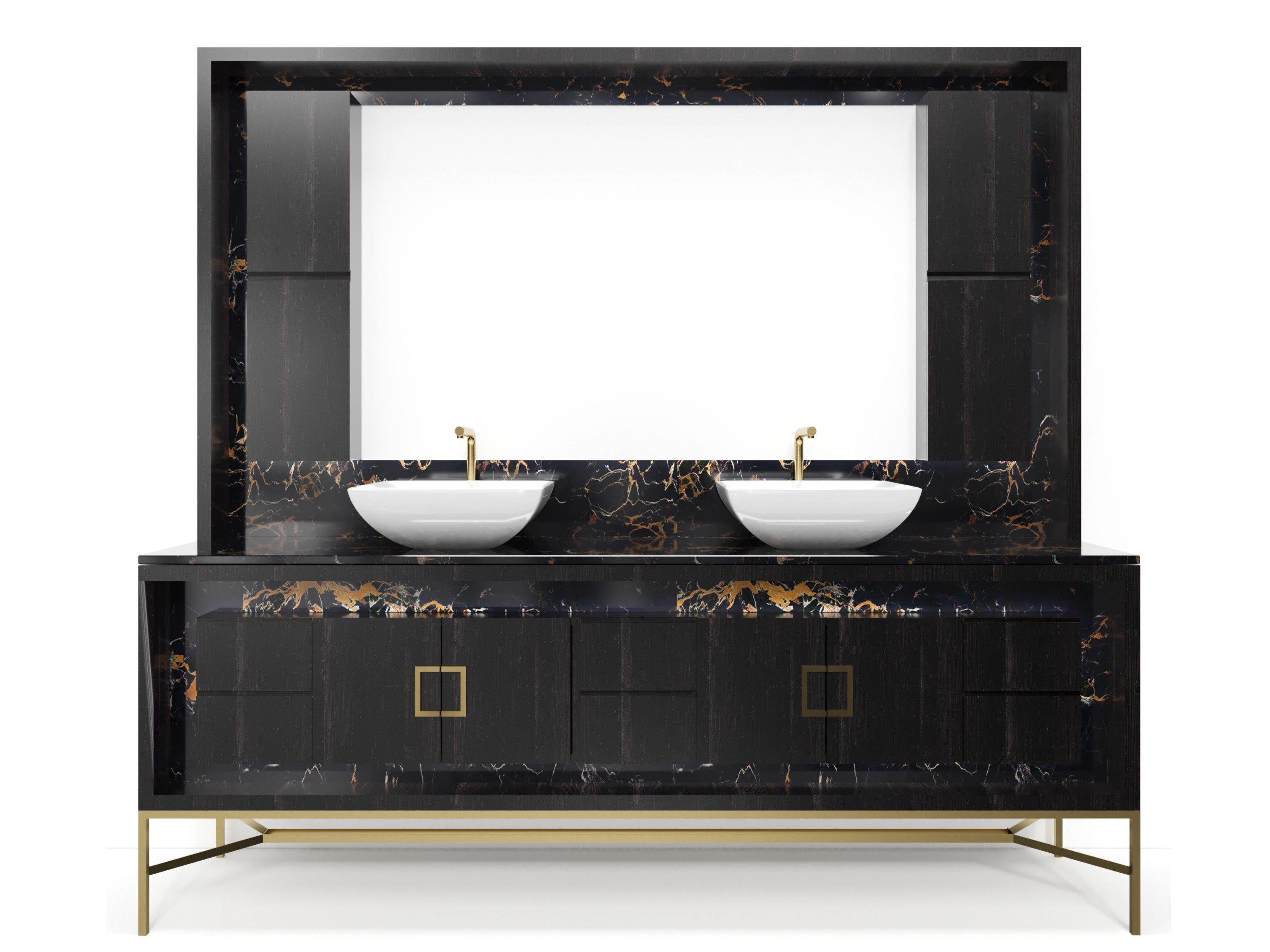 FRAME | Double vanity unit Vanity 9 Collection By Estro Collezioni