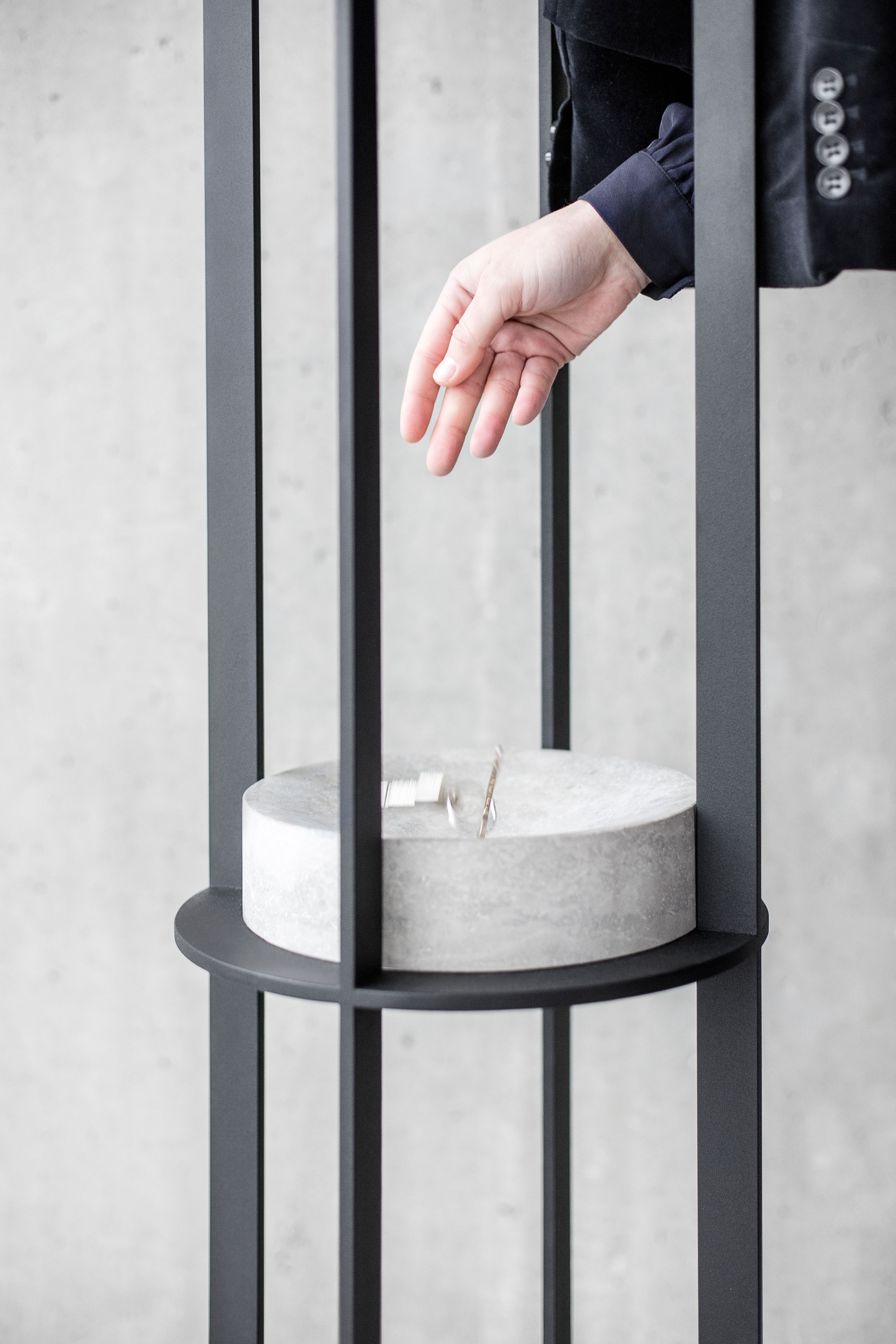 Steel coat stand FRAME By jot.jot design Mattias Stenberg