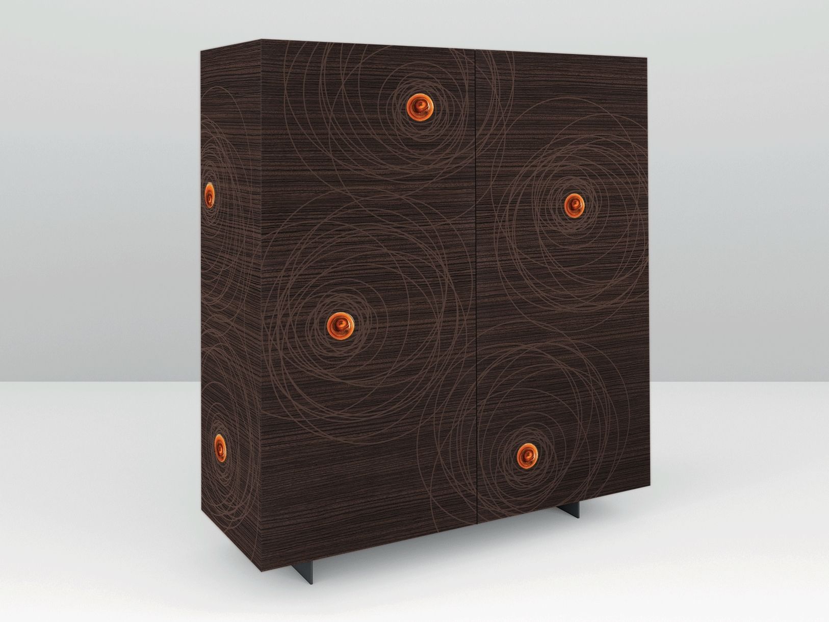 G-ROUND WOOD | Highboard Highboard By PICTOOM | design Massimo Ballardin