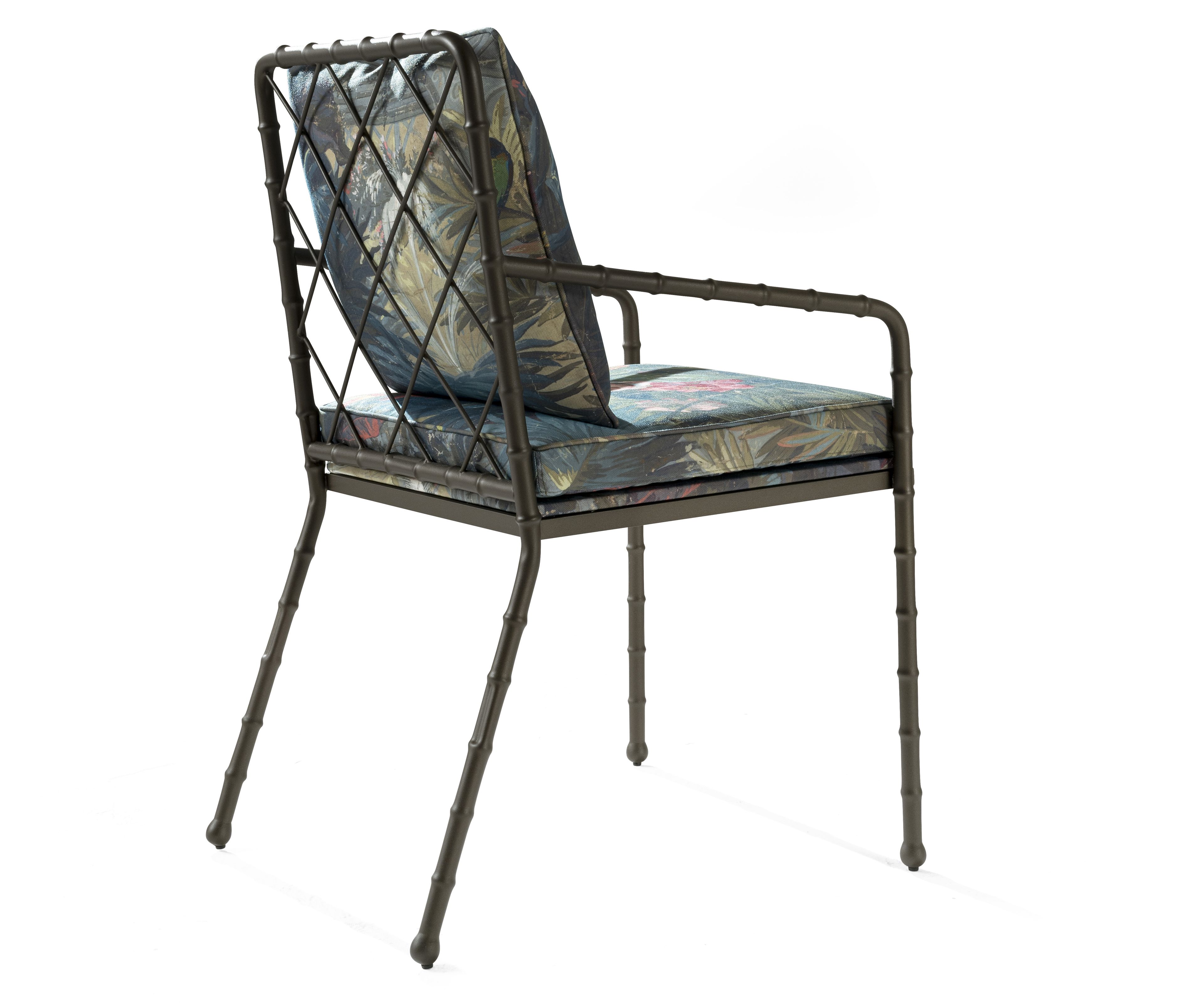 TEBE Brass garden chair with armrests By ETRO Home Interiors