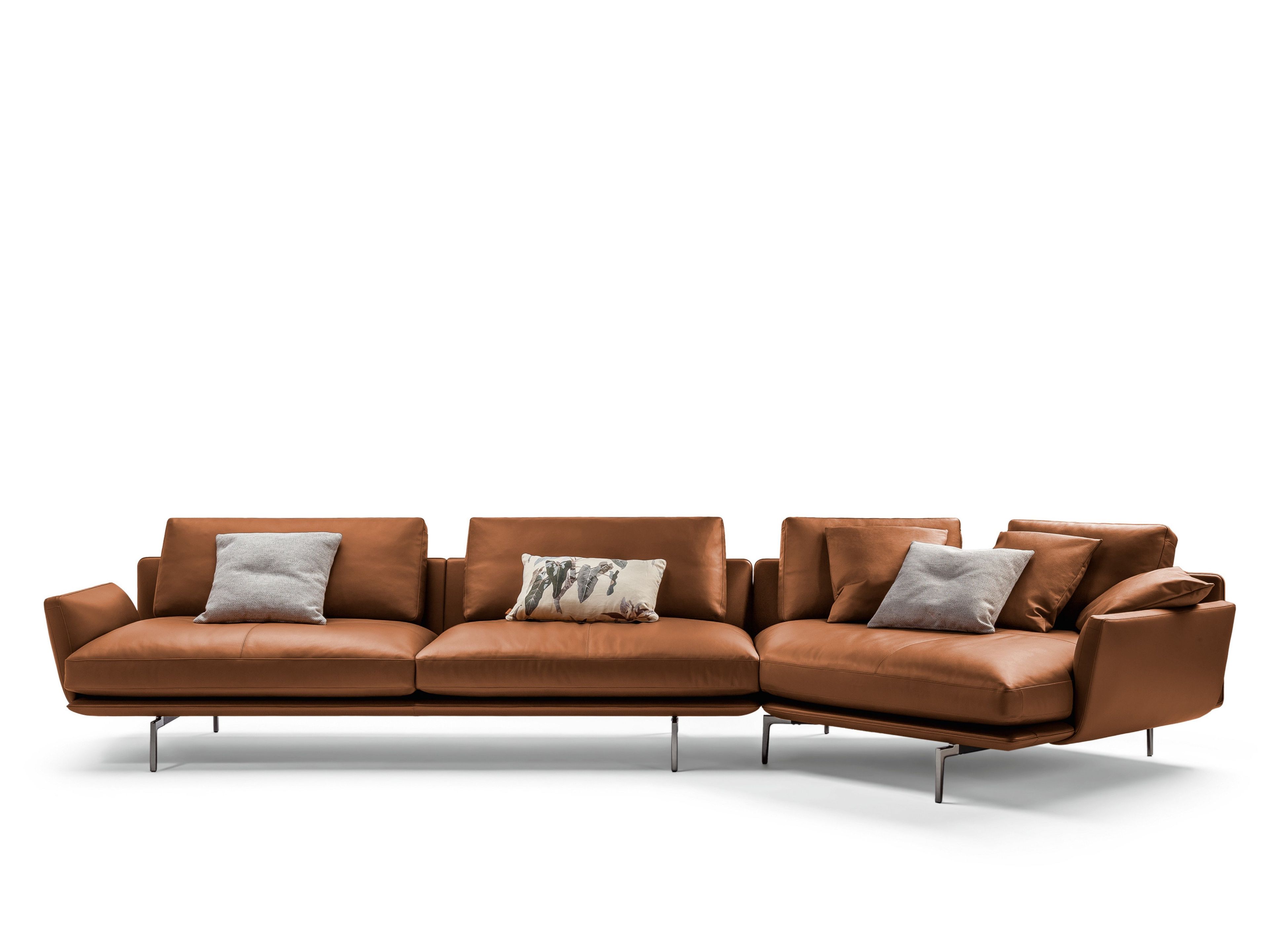 GET BACK 3 seater leather sofa By Poltrona Frau | design Palomba ...