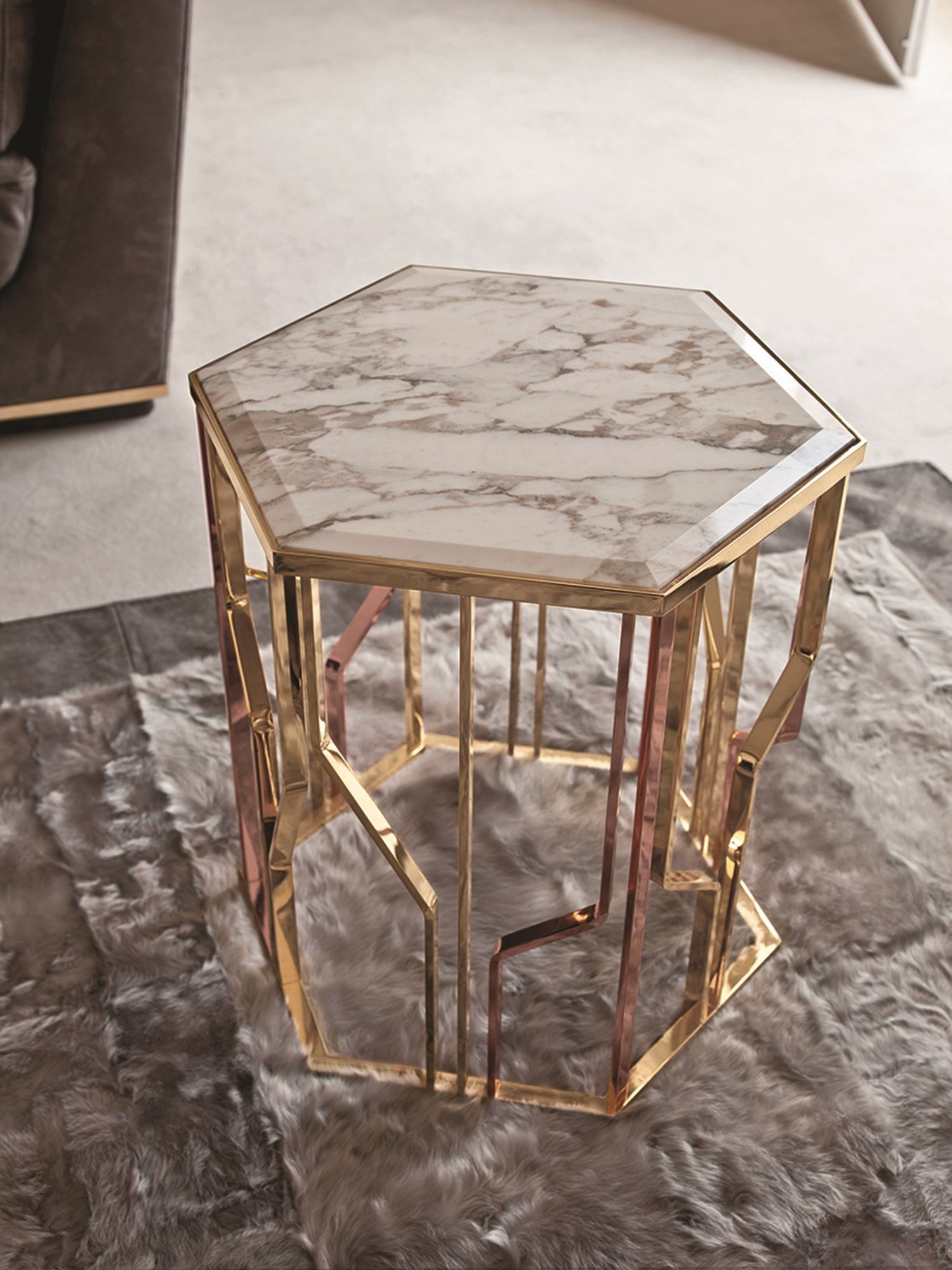 GINZA | Marble coffee table Loveluxe Collection By Longhi design Alessandro La Spada