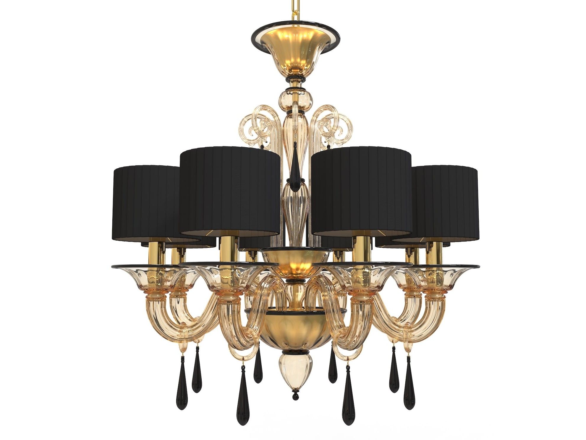 Murano glass chandelier GIOTTO By PIUMATI