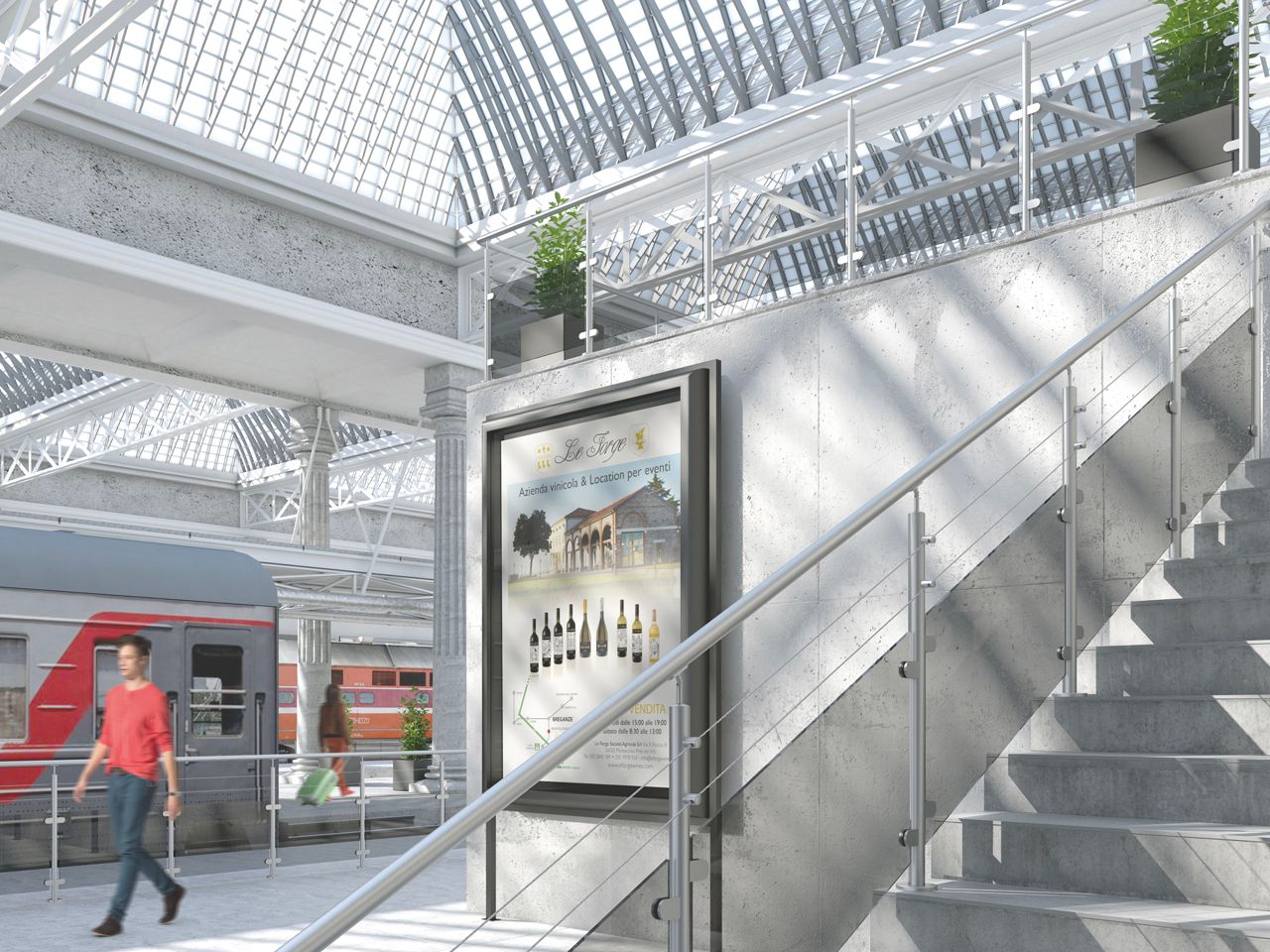 GLASS CABLE AND BARS parapetto By IAM DESIGN