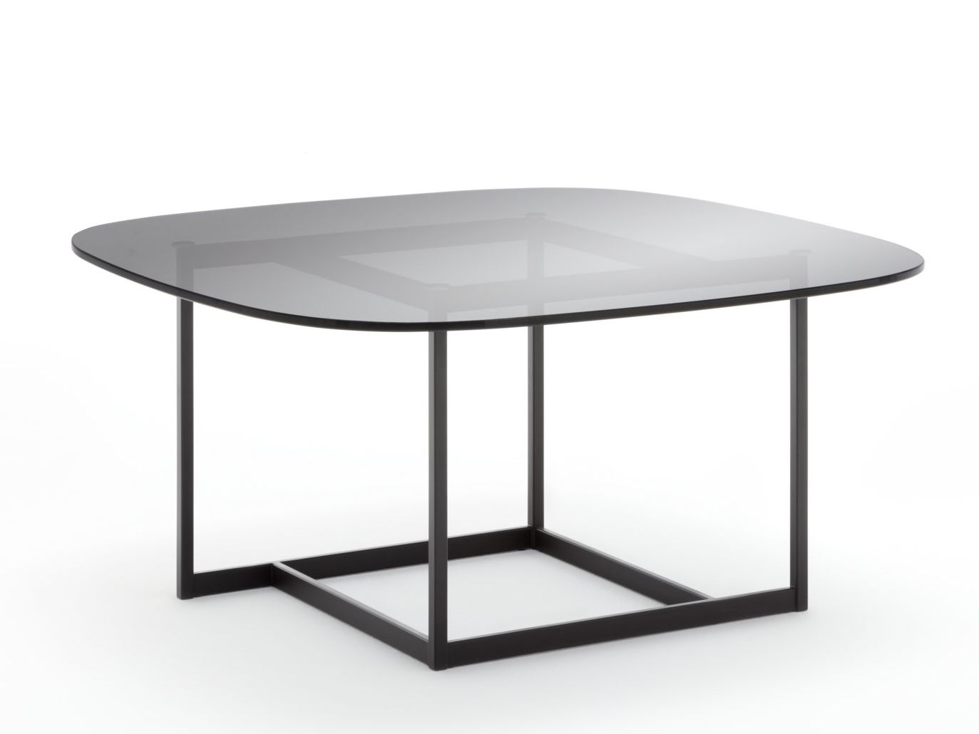 ROLF BENZ 932 Square glass coffee table By Rolf Benz