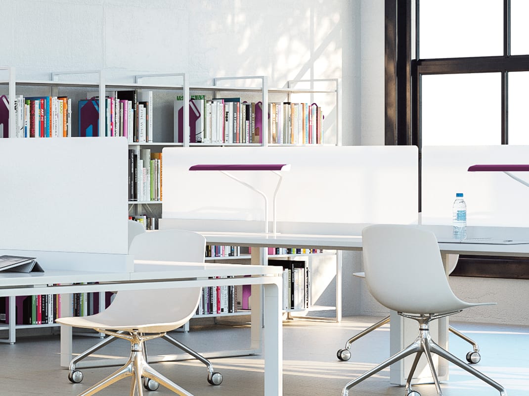 NEW PORT | Glass workstation screen New Port Collection By Manade