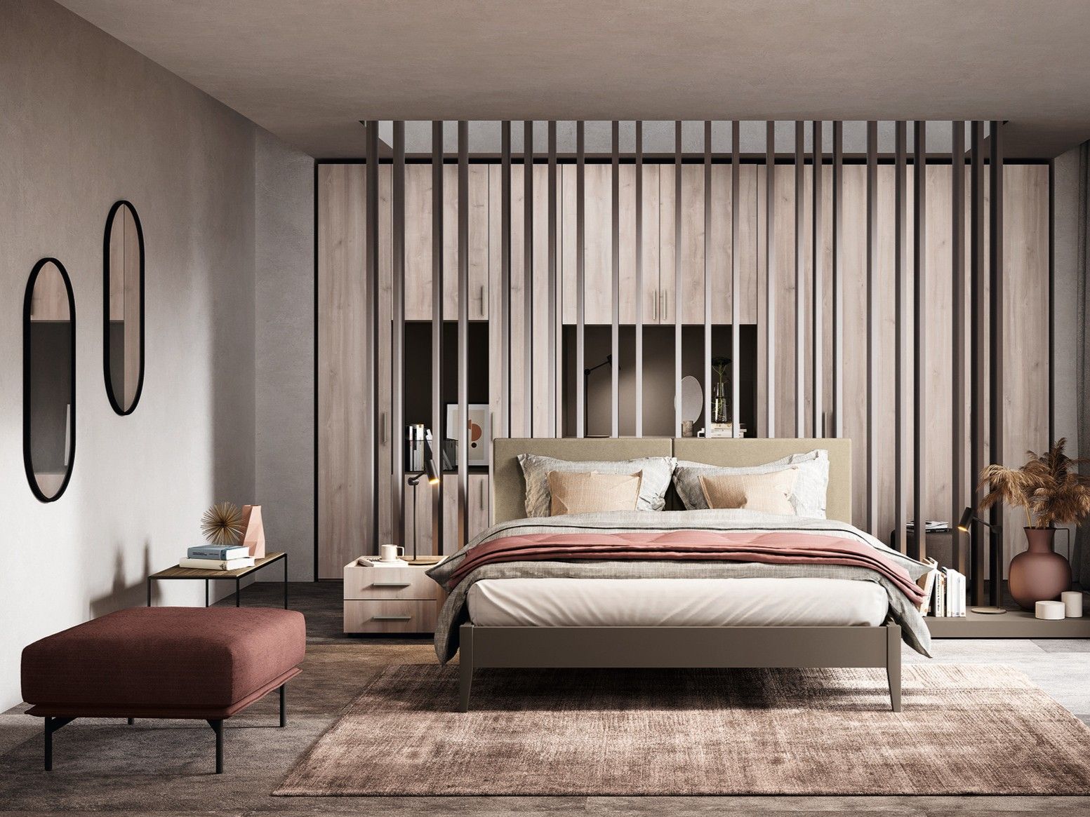 GOLF 2021 Wooden bedroom set By Colombini Casa