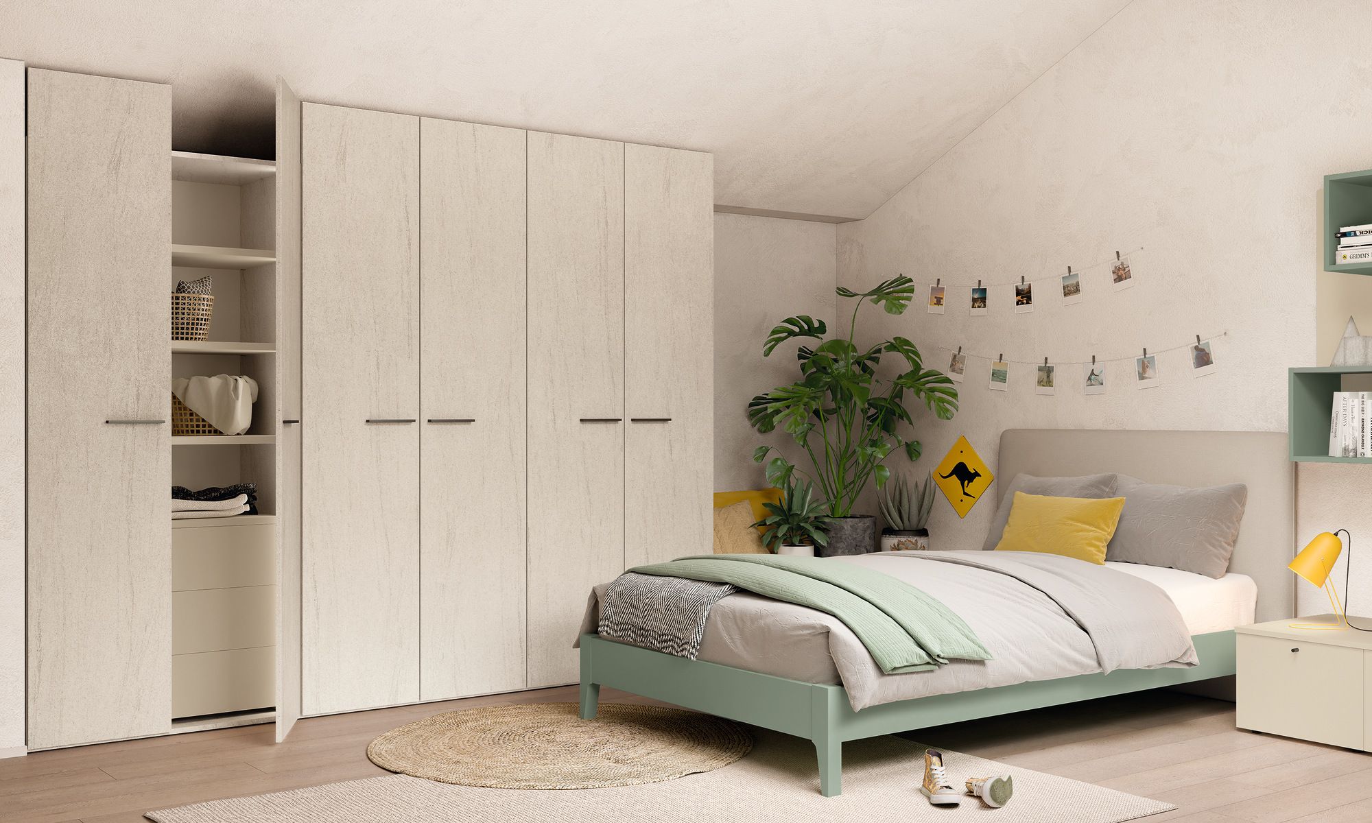 GOLF 2021 Wooden teenage bedroom By Colombini Casa