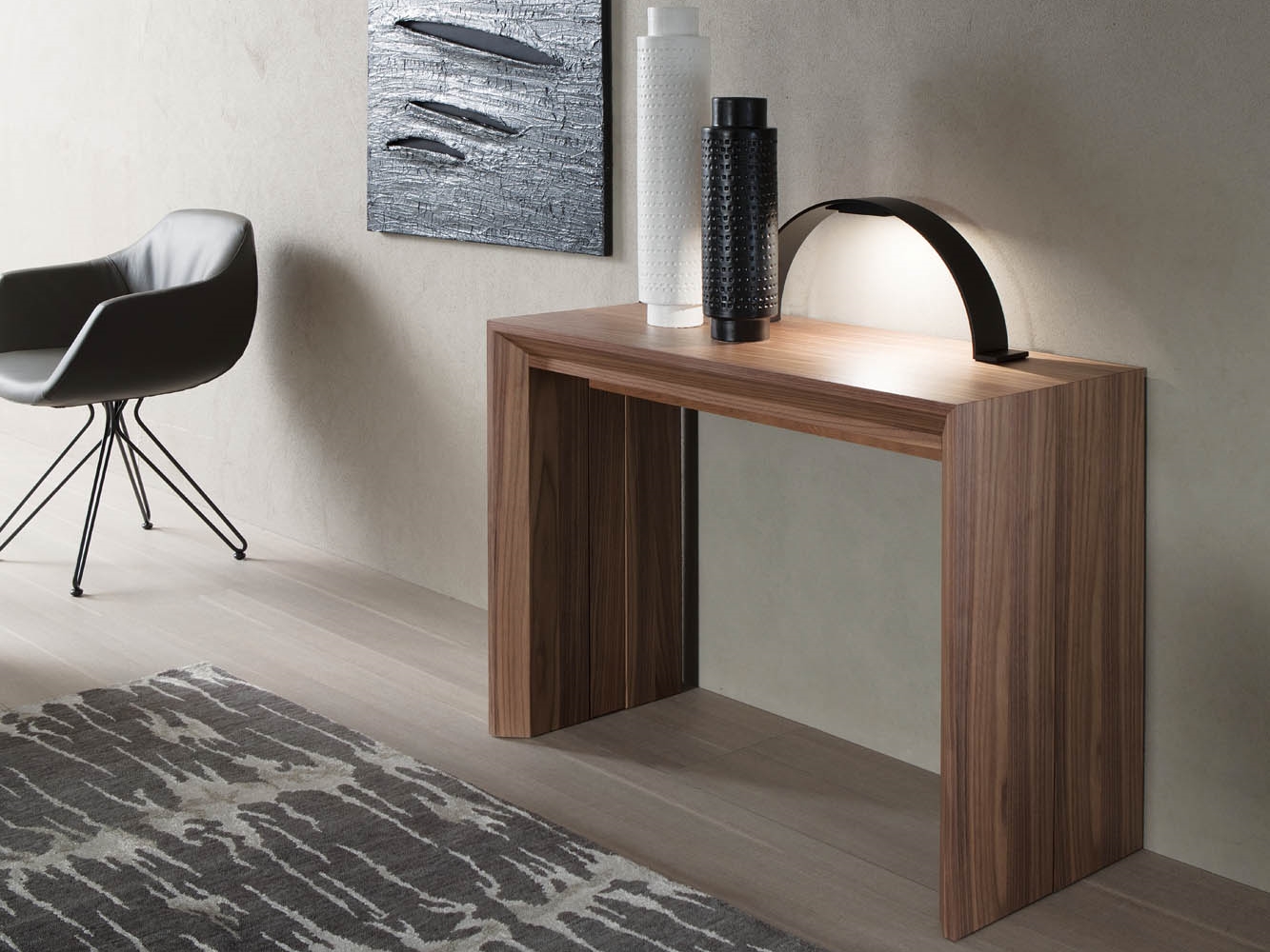 GOLIA | Mesa consola de madera By Ozzio Italia diseño Marco Pozzoli ...