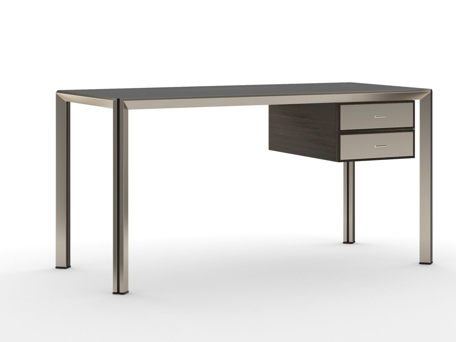 GRANDANGOLO Rectangular writing desk with drawers By F.lli Orsenigo