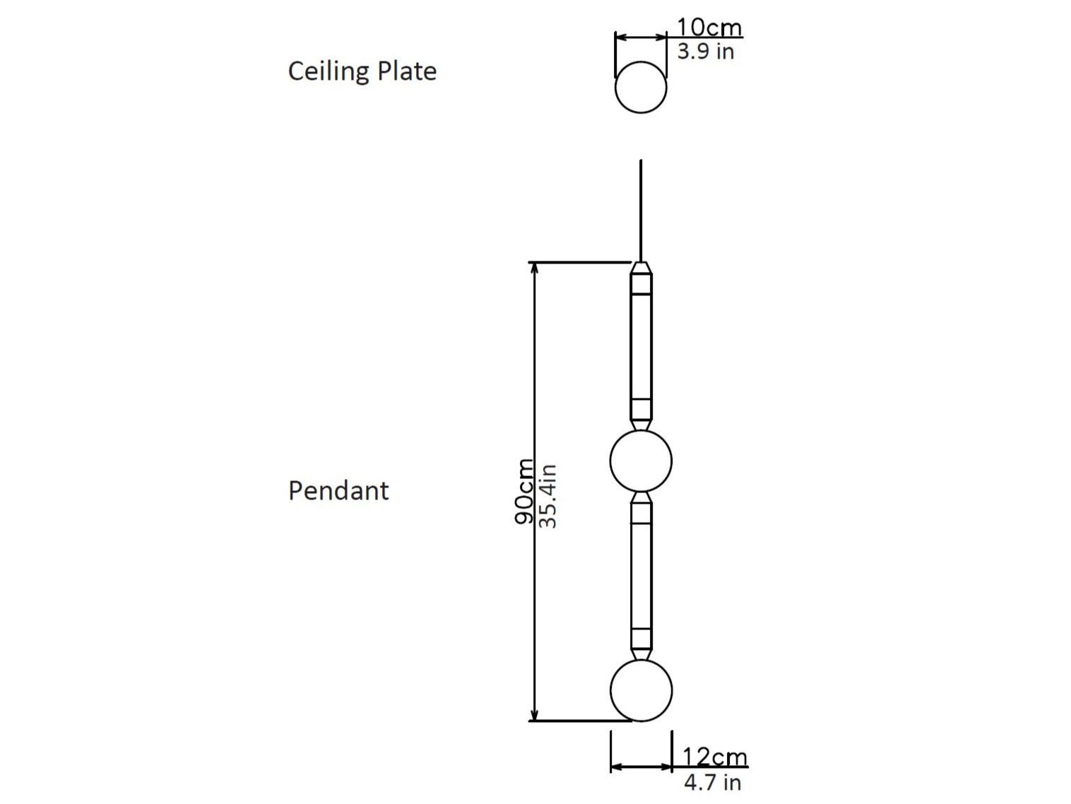 GREENSTONE LARGE LED pendant lamp By Marc Wood Studio