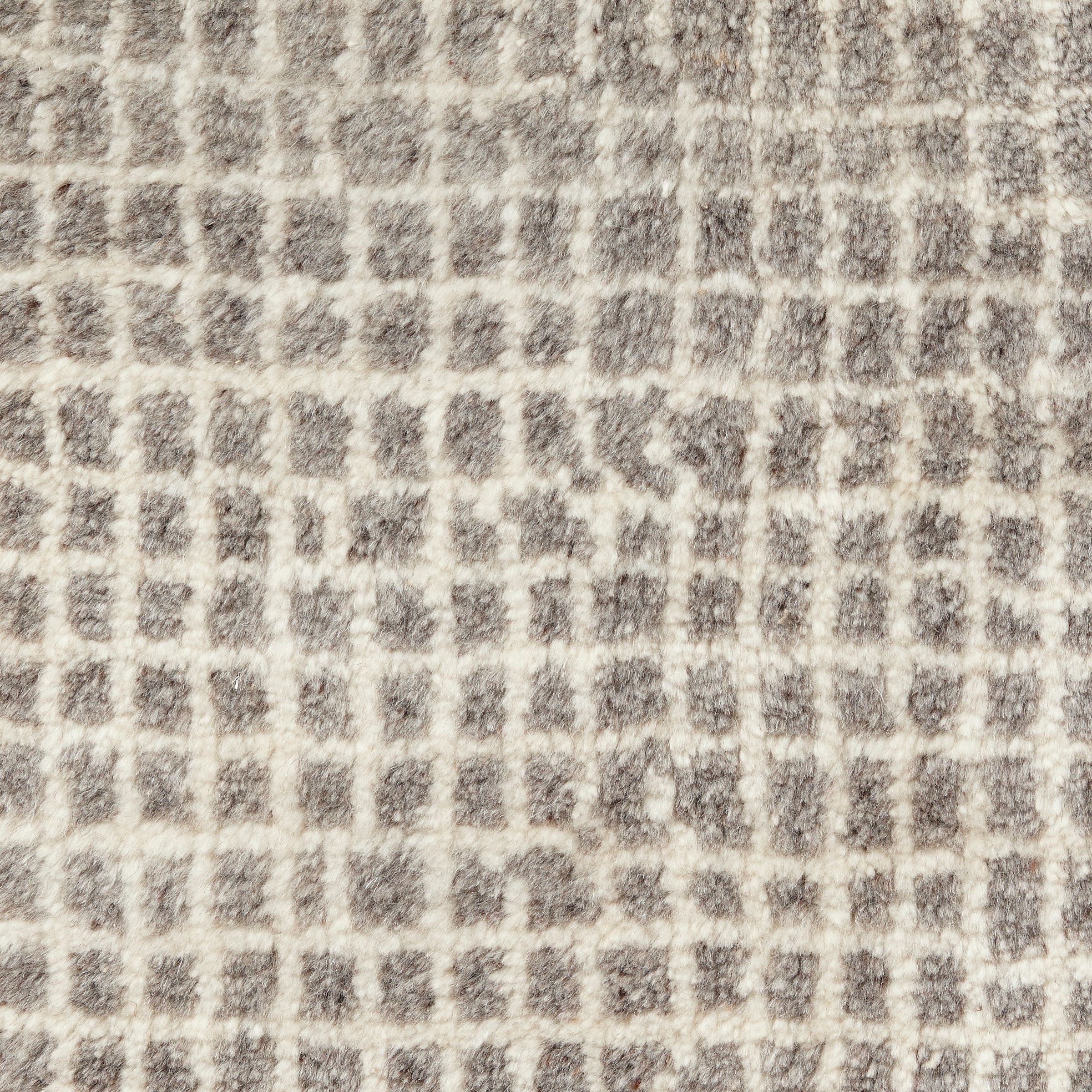 Handmade rectangular wool rug GRID By Woodnotes