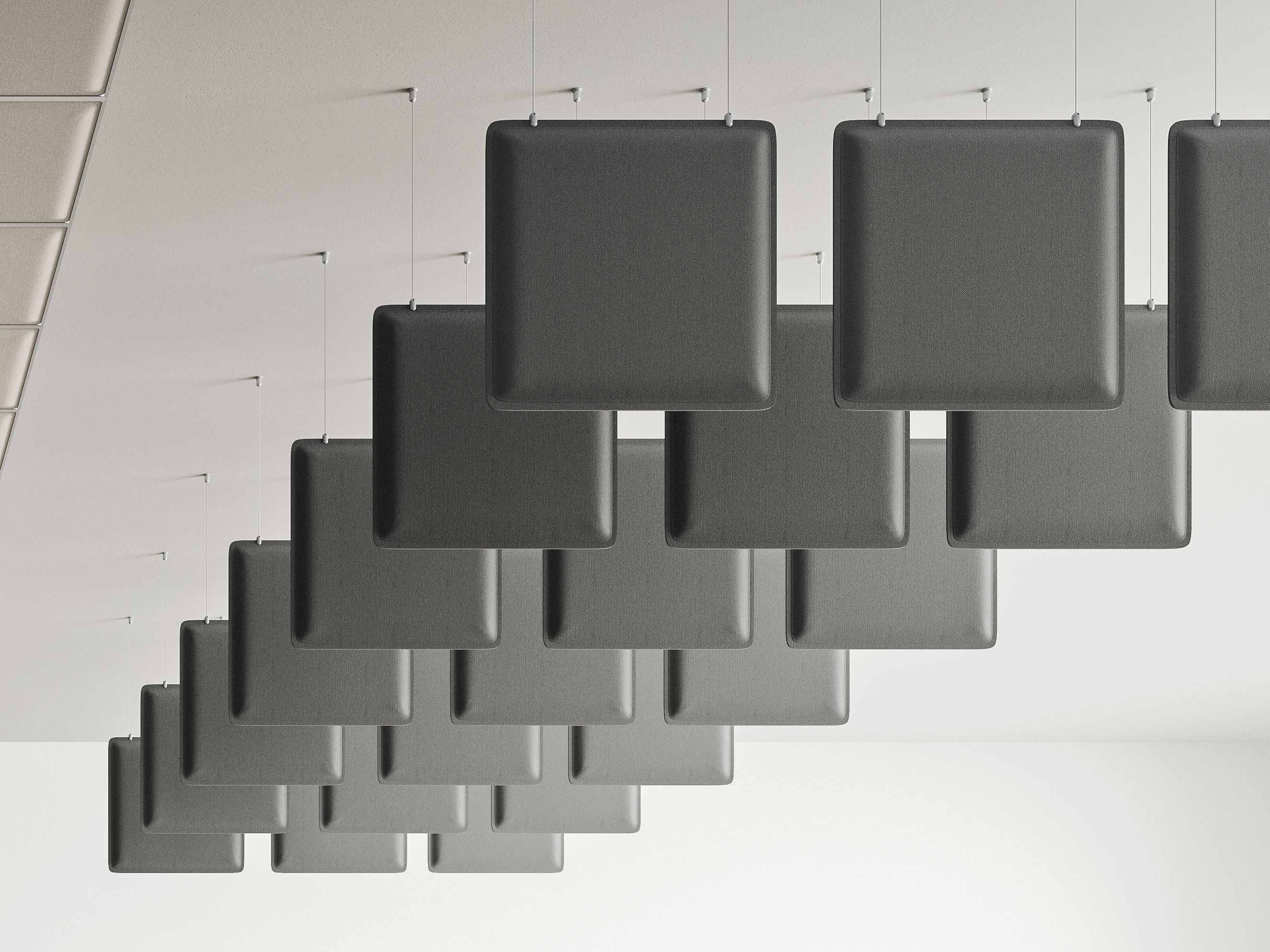 ACOUSTIC COMPLEMENTS Polyester fibre hanging acoustic panel By DVO