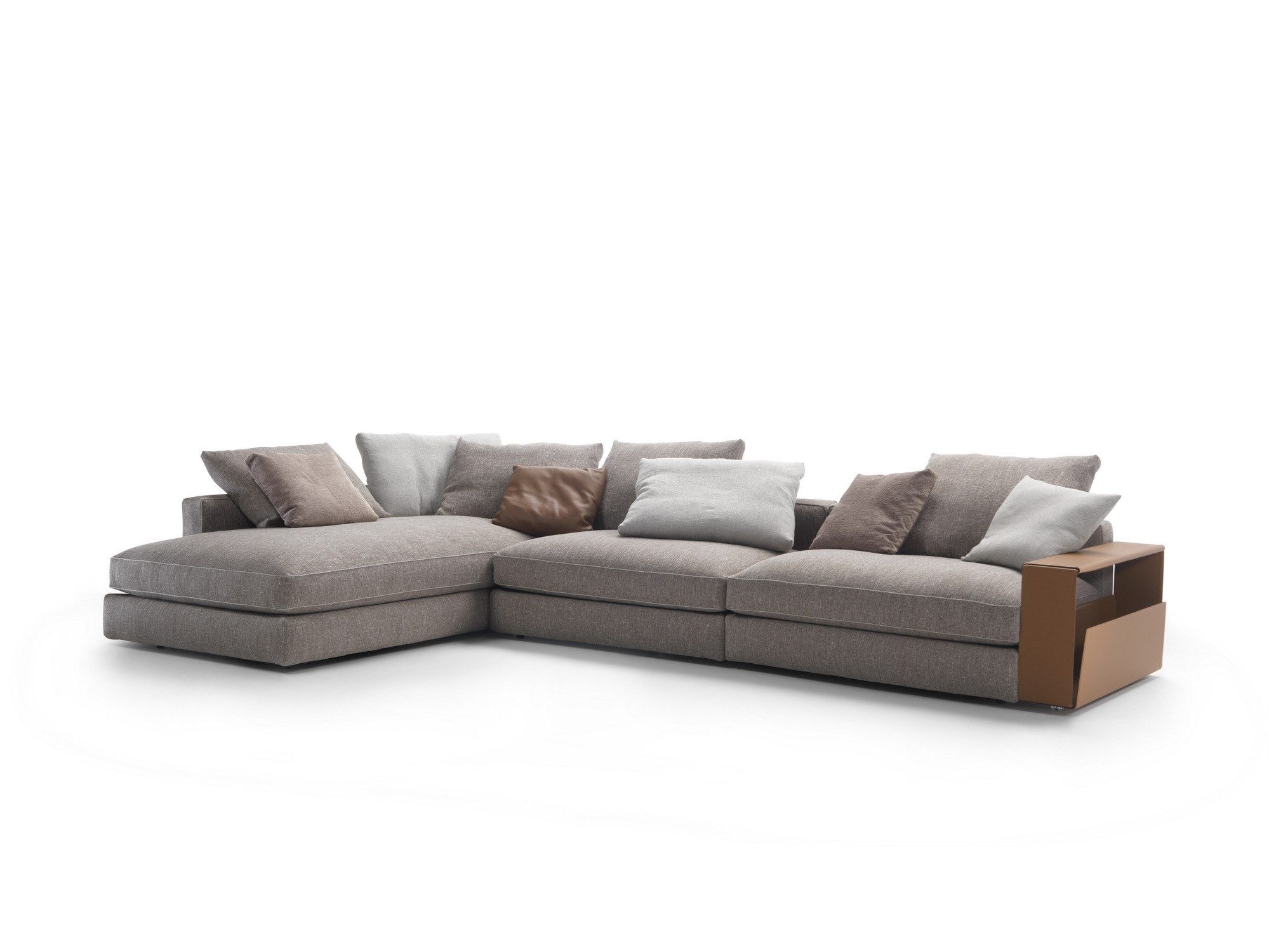 HARPER | Sofa with chaise longue Harper Collection By Flexform design Antonio Citterio