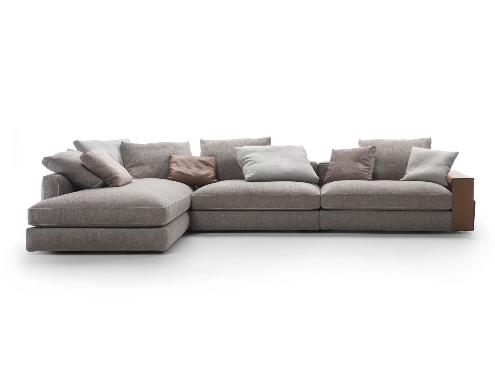 HARPER | Sofa with chaise longue Harper Collection By Flexform design Antonio Citterio