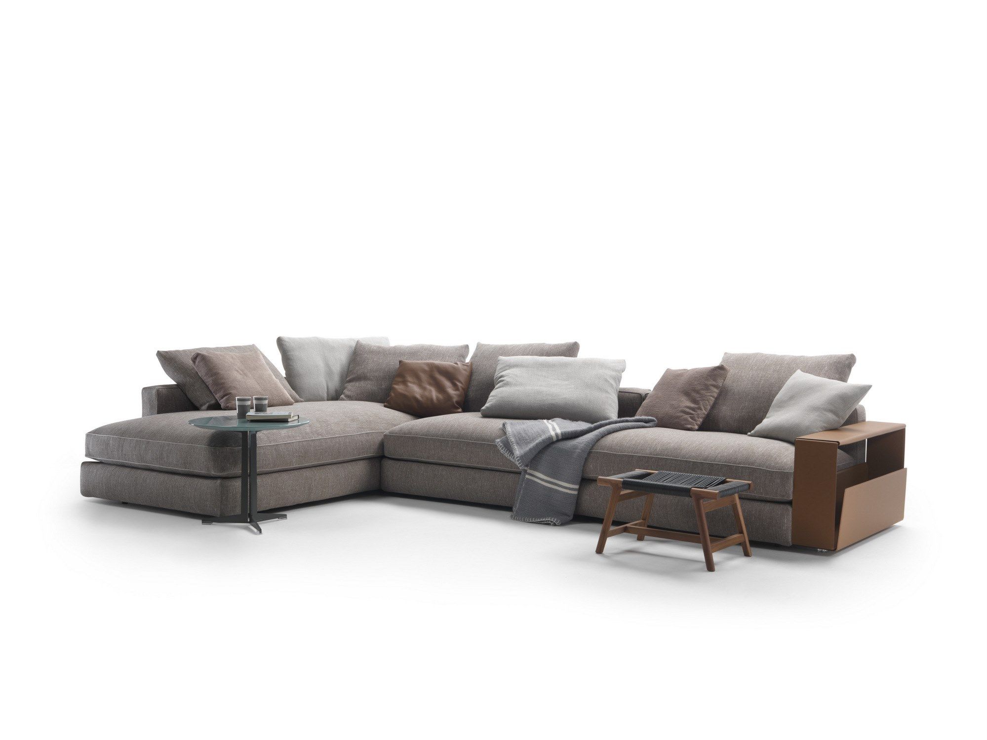 HARPER | Sofa with chaise longue Harper Collection By Flexform design Antonio Citterio