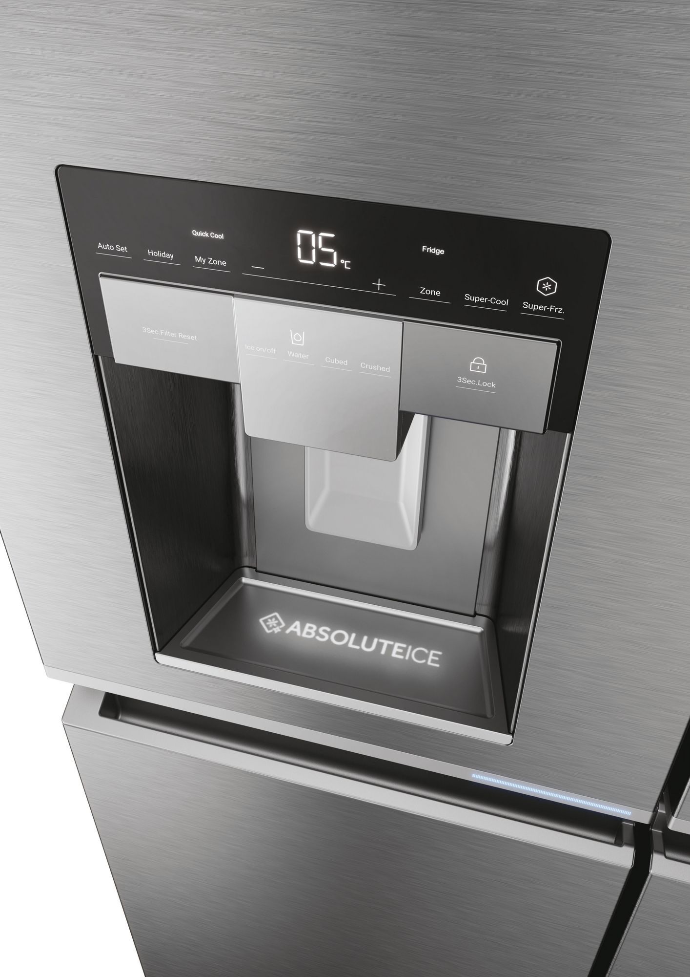 CUBE 90 - HCR7918EIMP Combi refrigerator with ice and water dispenser ...