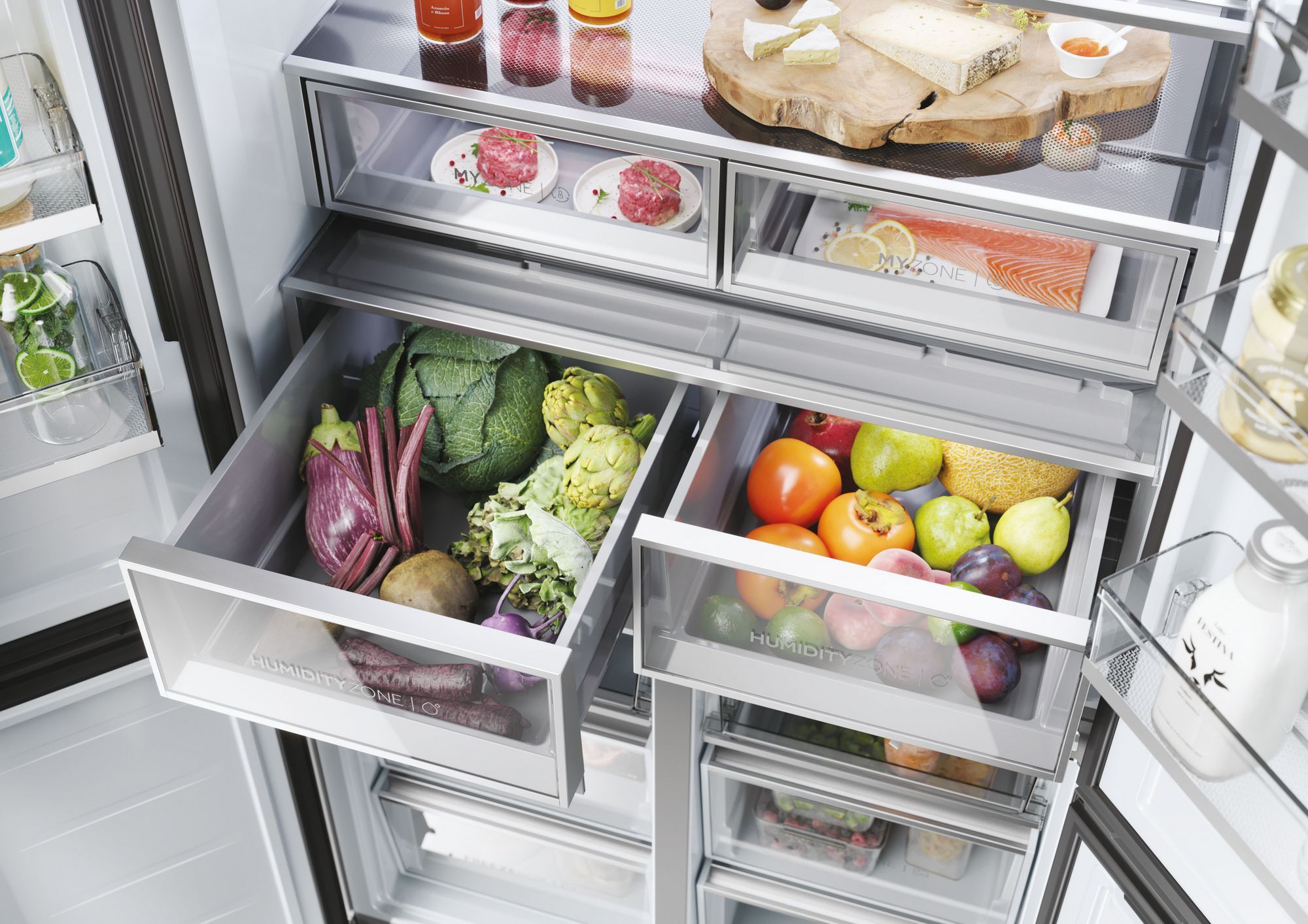 CUBE 90 - HCW9919FSGB Freestanding refrigerator with connected display ...