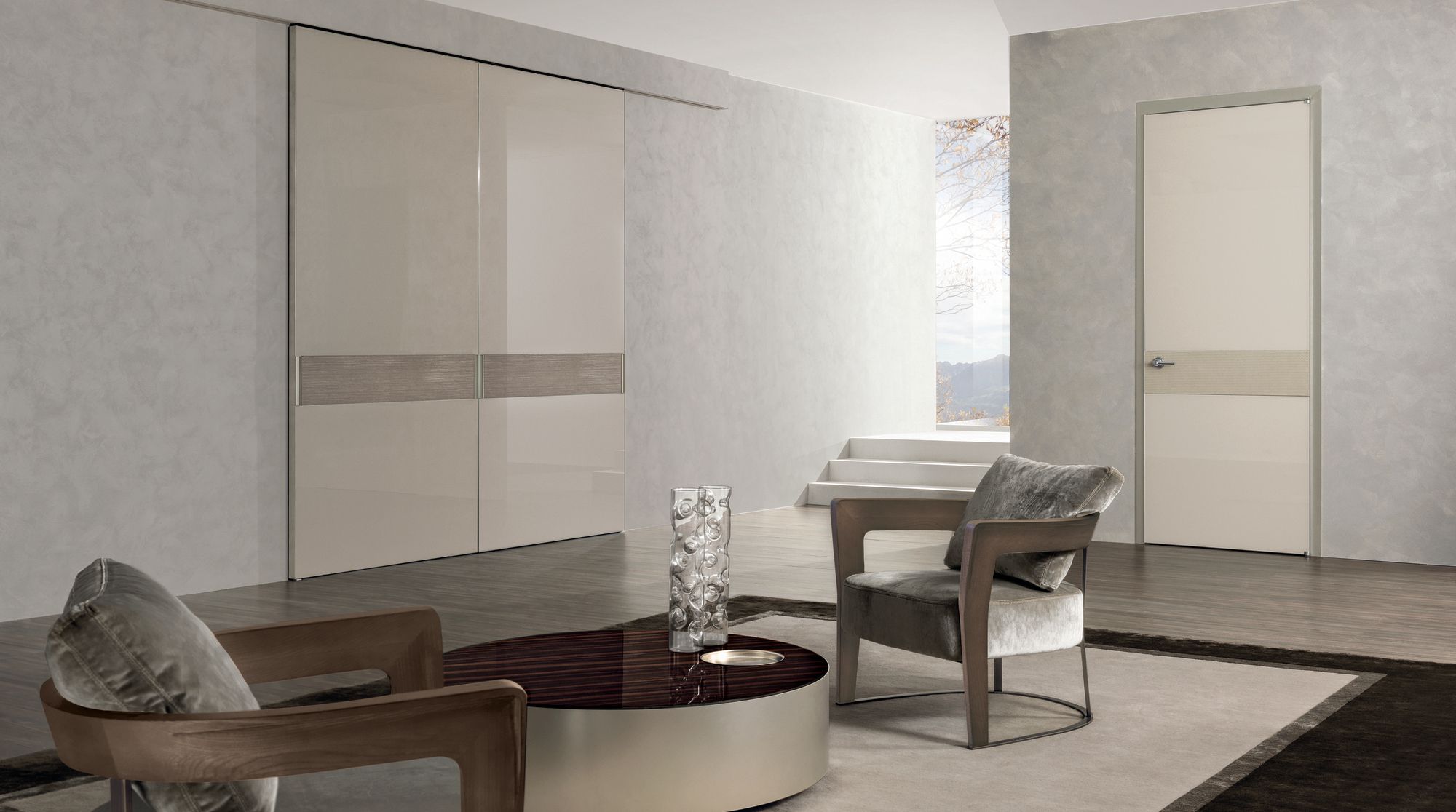 HEADLINE | Lacquered door Aluminiun Chic – Doors Collection By Longhi ...